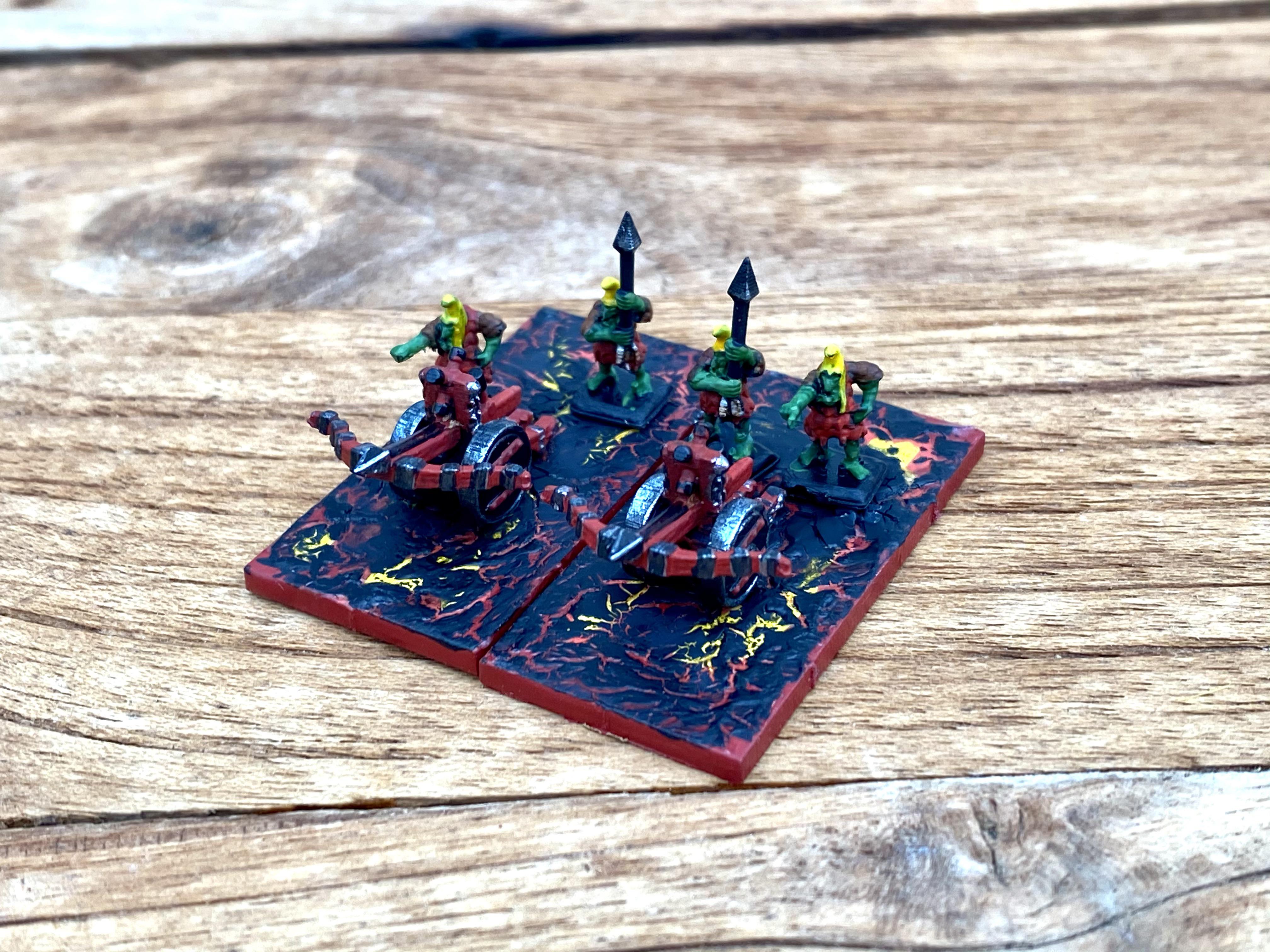 Two Hobgoblin Boltthrowers for Warmaster (support for the Chaos Dwarfs ...