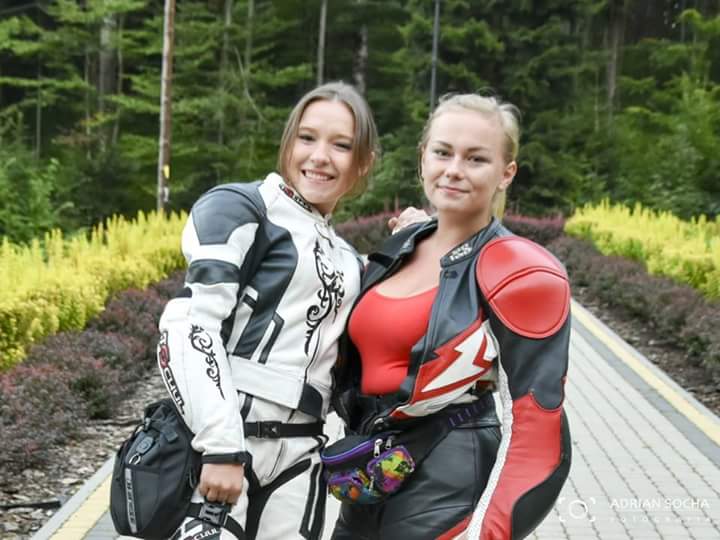 Two riders in full leathers | Scrolller