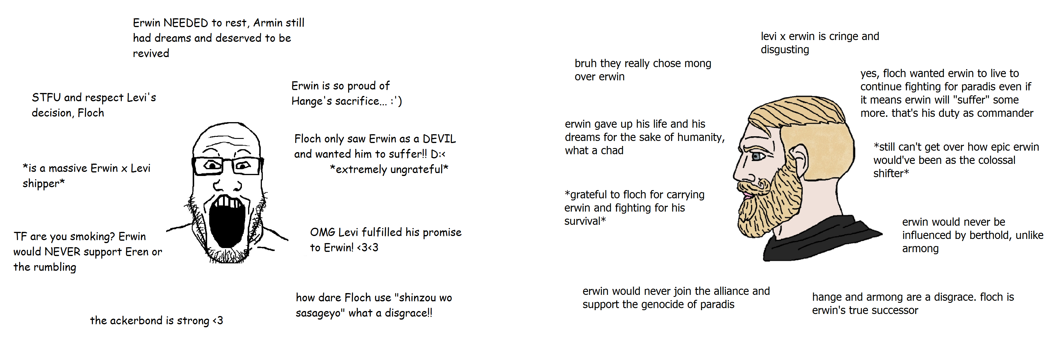 Two types of Erwin fans | Scrolller