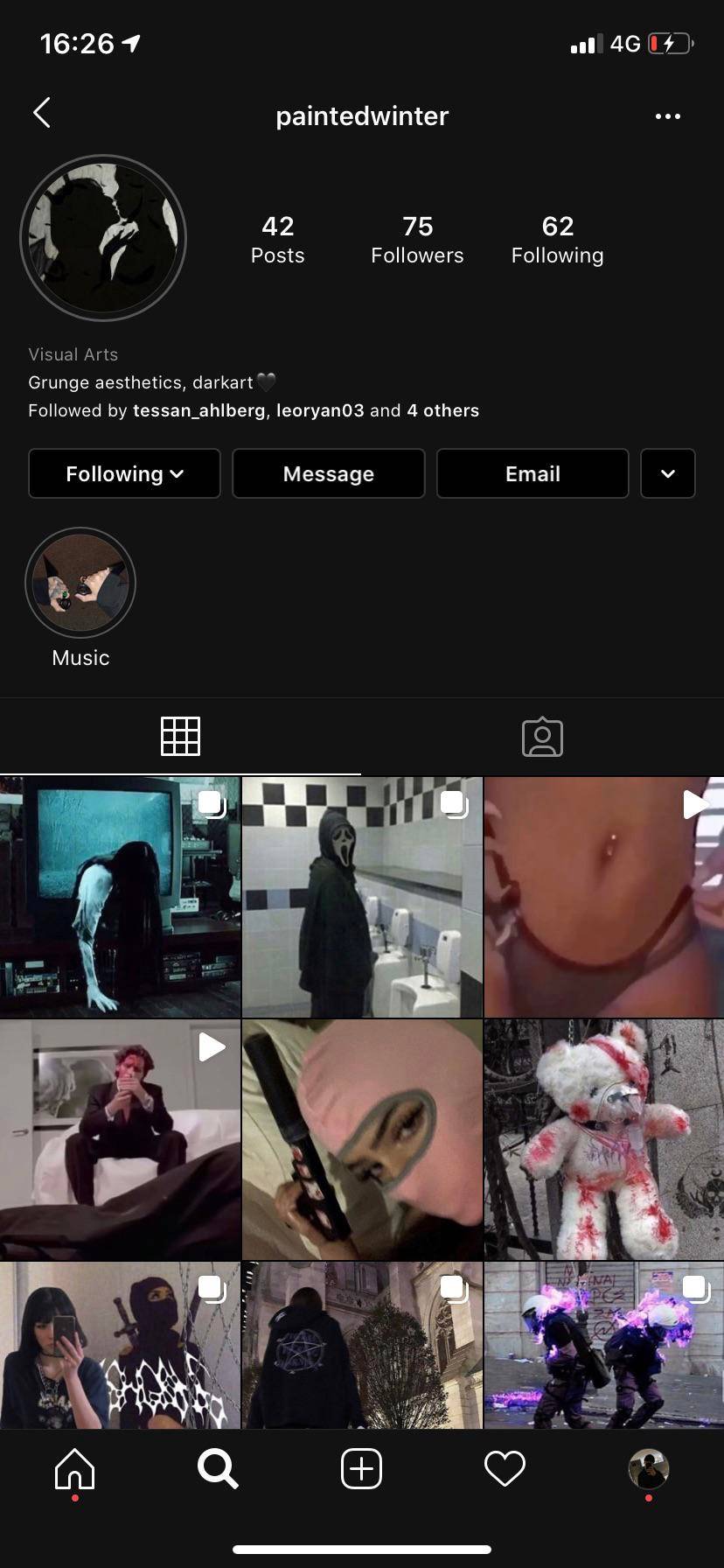 Underrated grunge aesthetic instagram account @paintedwinter | Scrolller