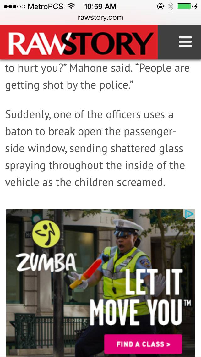 Unintentionally funny police brutality advertisement juxtaposition | Scrolller