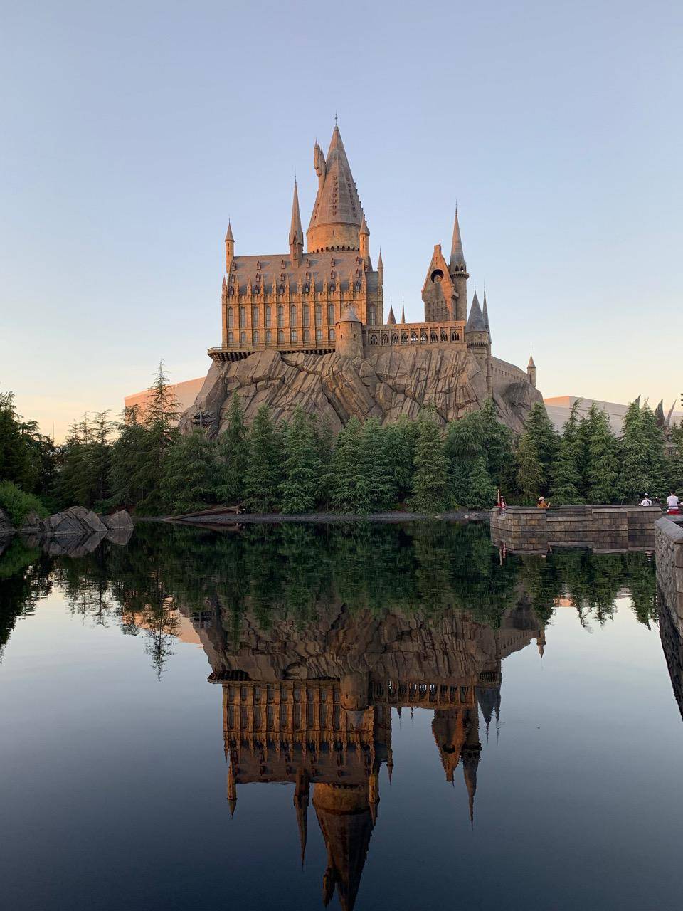 Universal Studios Japan has the best view of Hogwarts (taken from the Hog's Head patio) | Scrolller