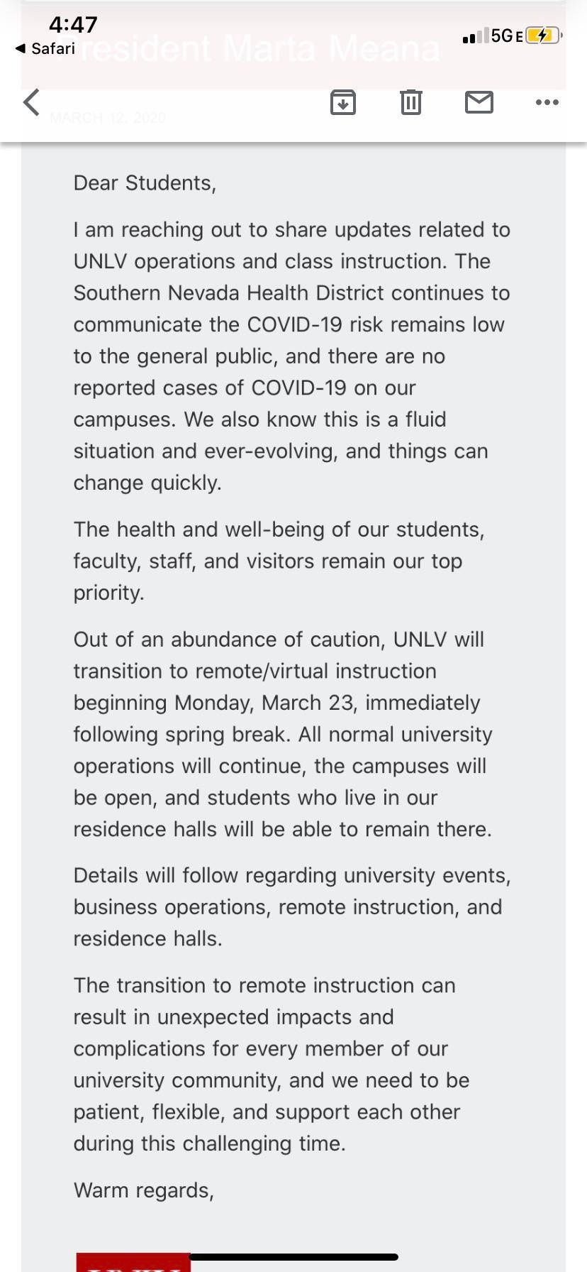 UNLV Moving Online. | Scrolller