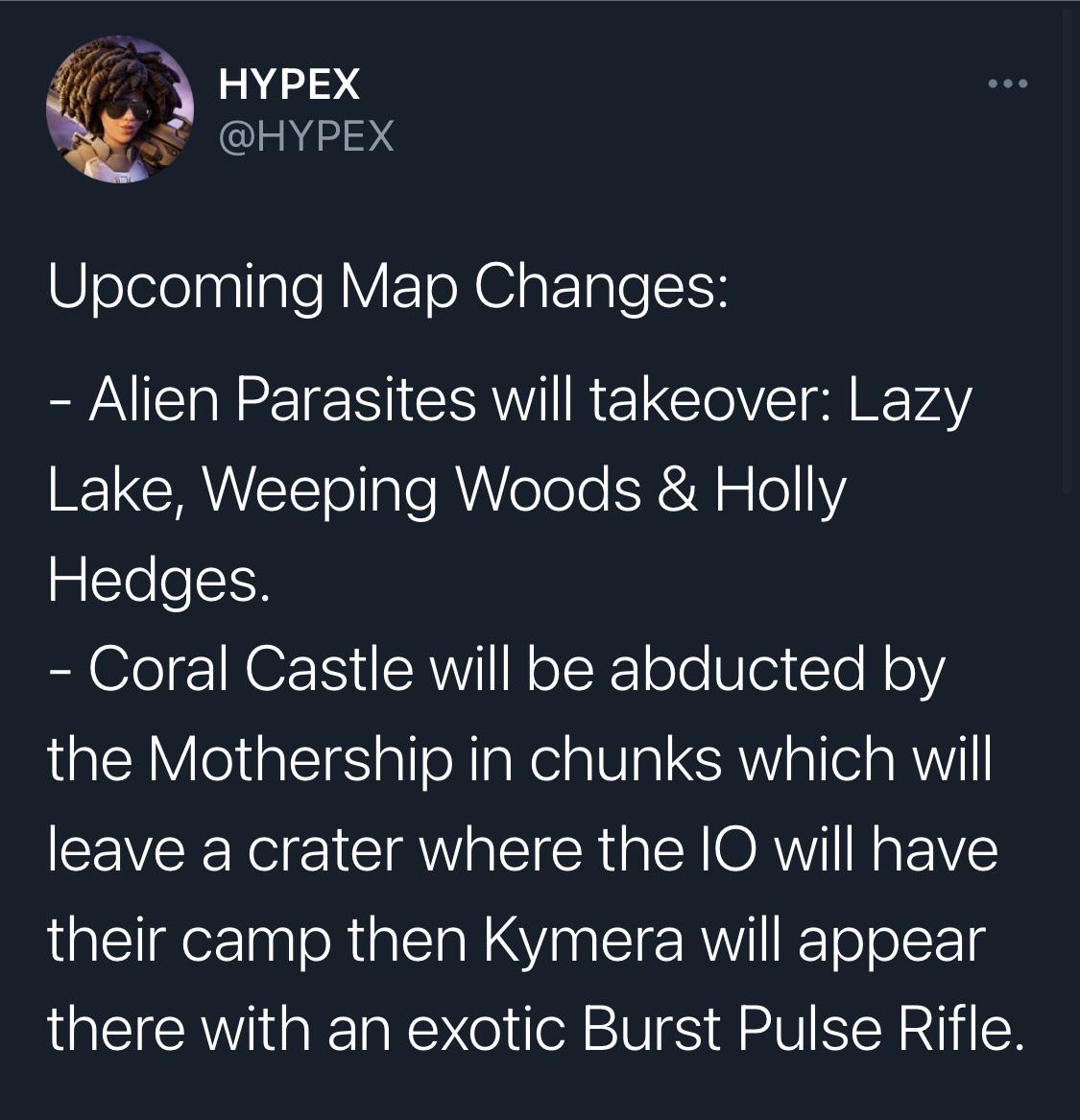 Upcoming Map Changes! (Via Hypex) | Scrolller