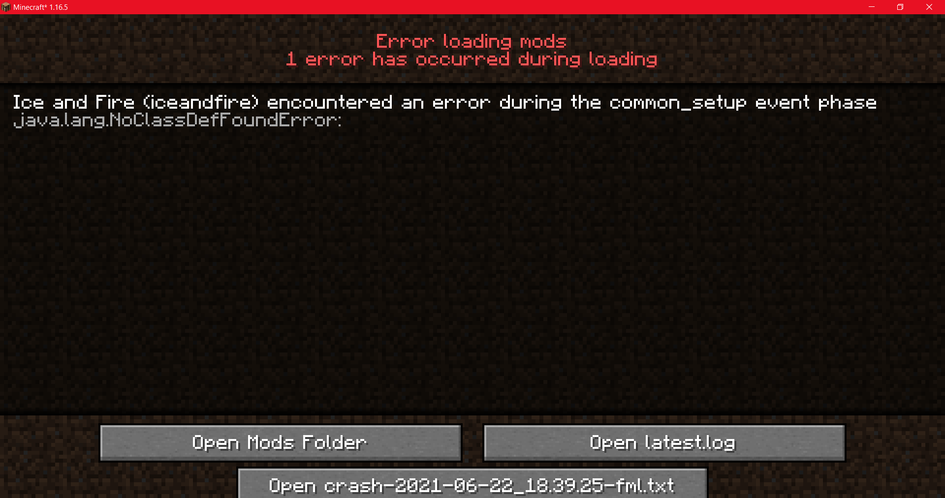 Updated Alex's mobs along with citadel, this happened to ice and fire after installing both. How ...