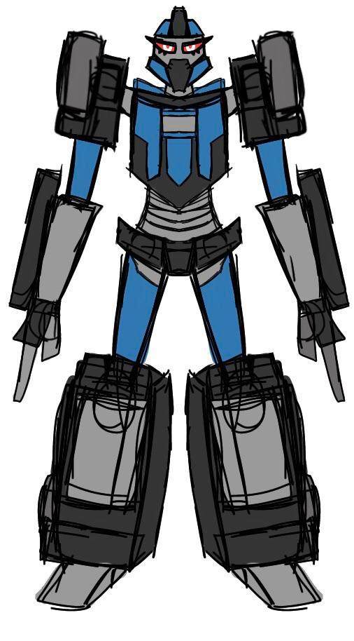 Updated Nightracer colored rough sketch | Scrolller