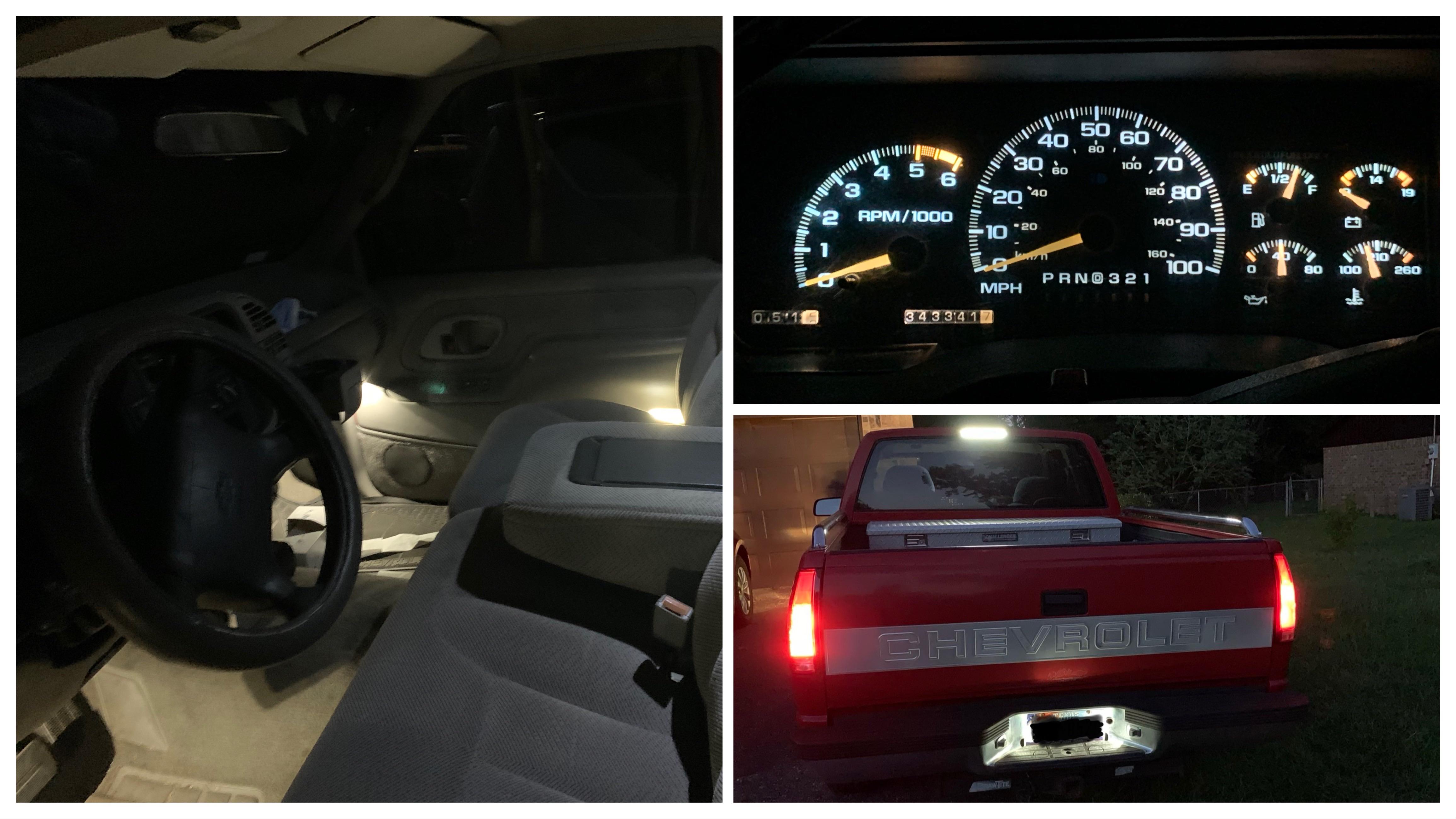 Upgraded all 194 bulbs and the 3rd brake light to LED. Makes a huge difference! | Scrolller