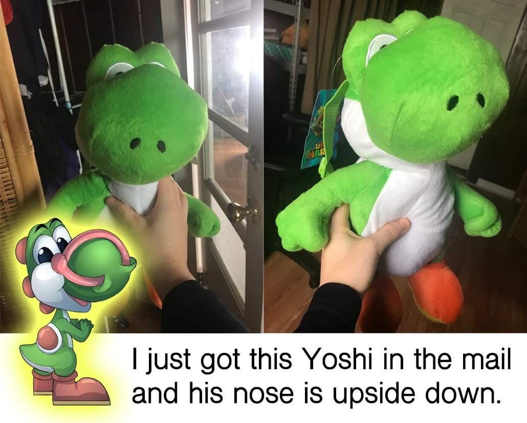 Upside down nose yoshi | Scrolller