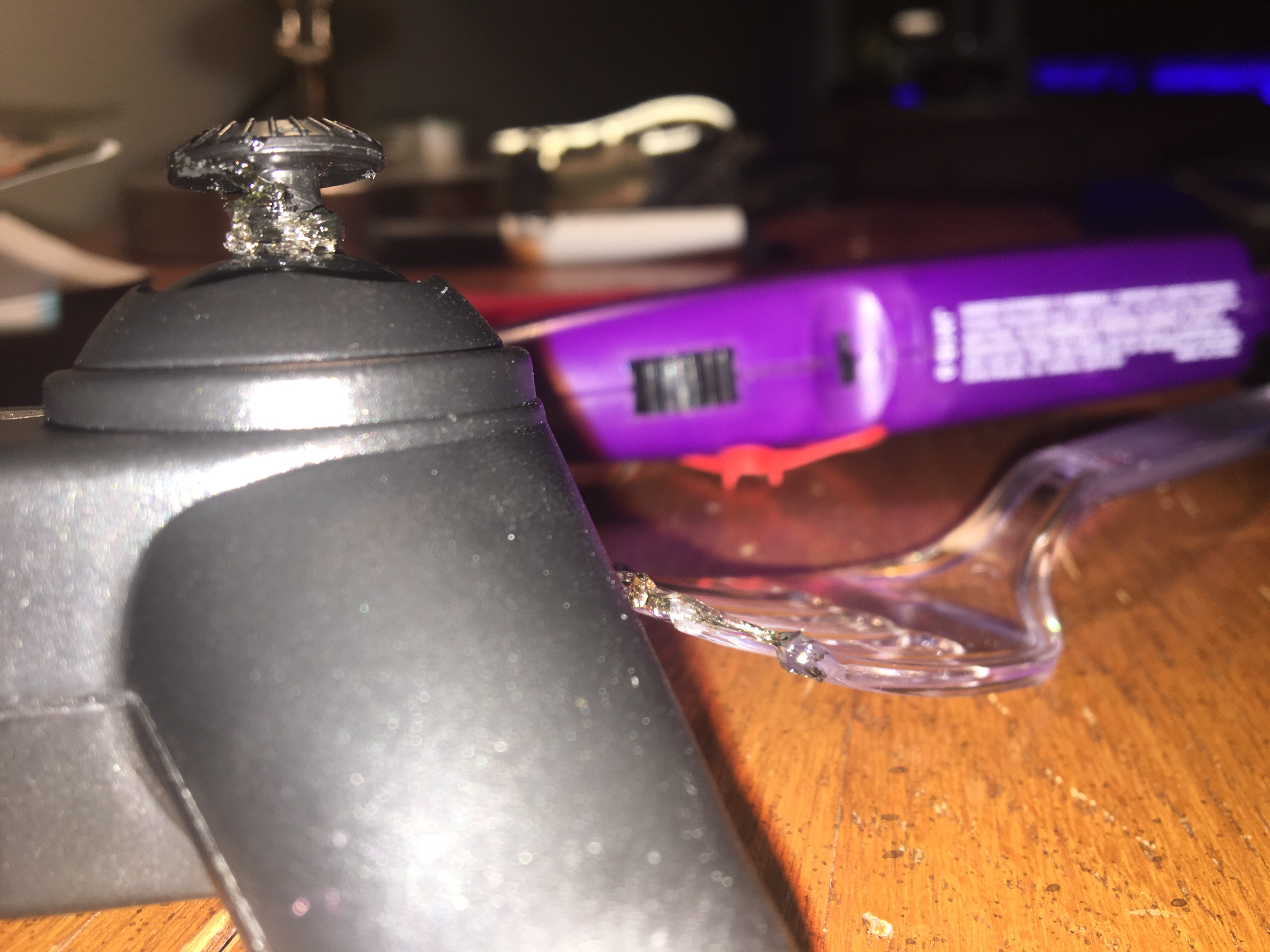 Used a plastic fork and a lighter to fix my broken thumb stick for my micro quad | Scrolller