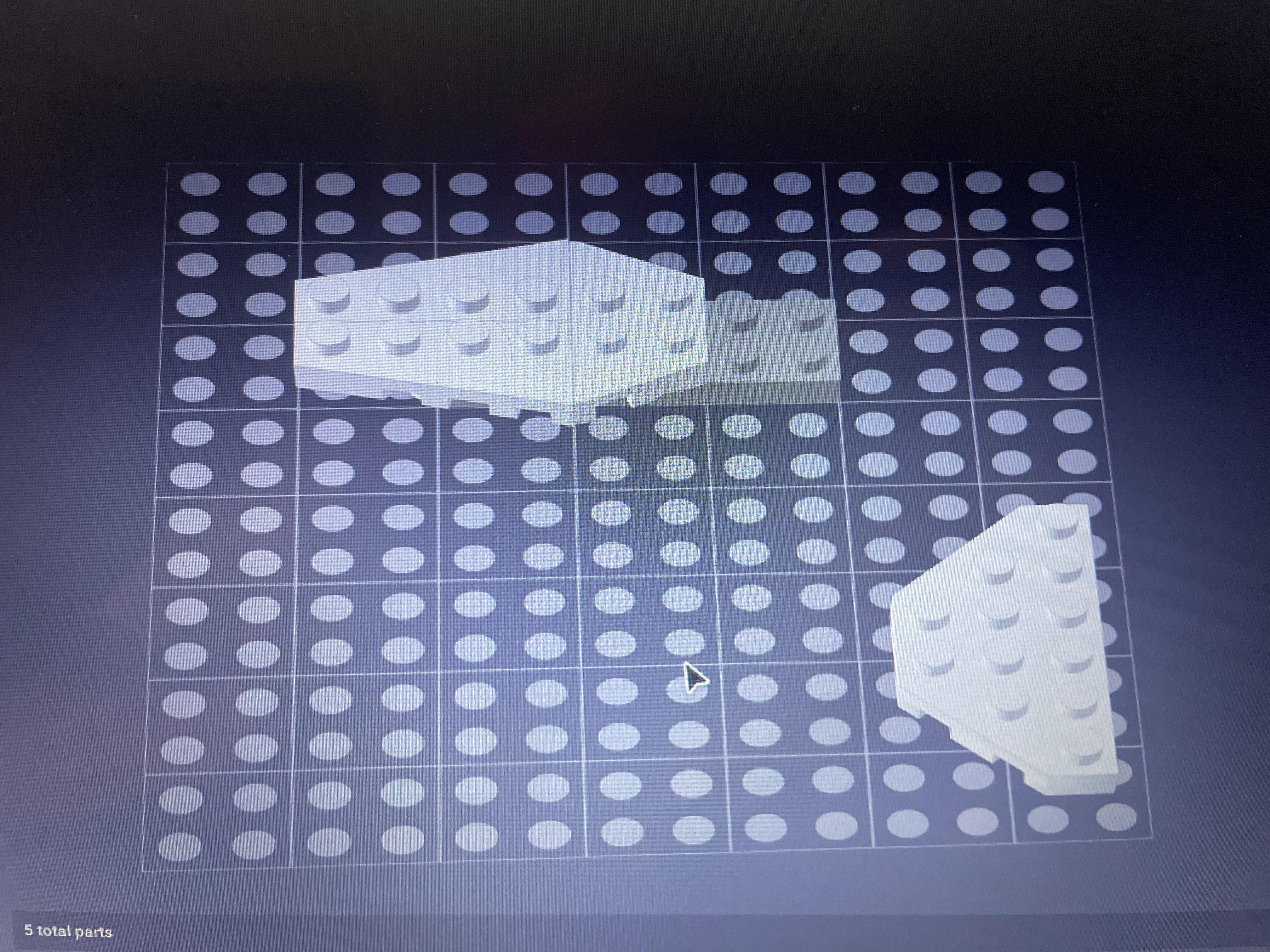 Using Bricklink Studio, I can't seem to get this 3x6 wedge onto the other studs. Help would be ...