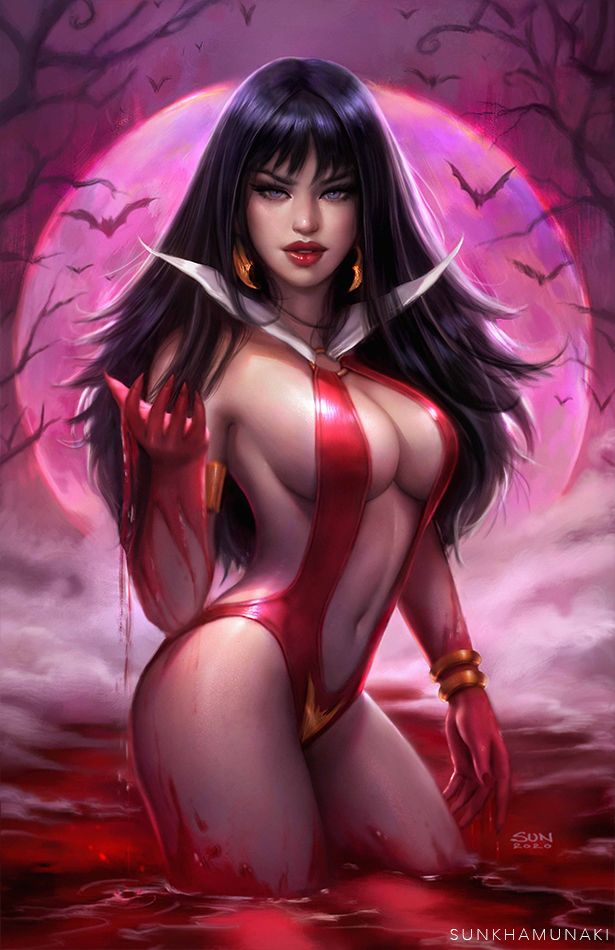 'Vampirella Bloodbath' by Sun Khamunaki | Scrolller