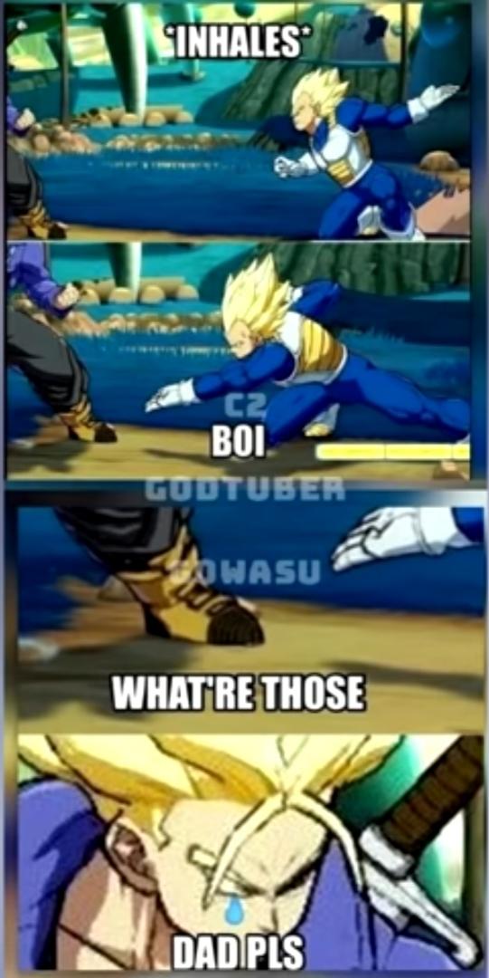 Vegeta is disappointed on trunks | Scrolller