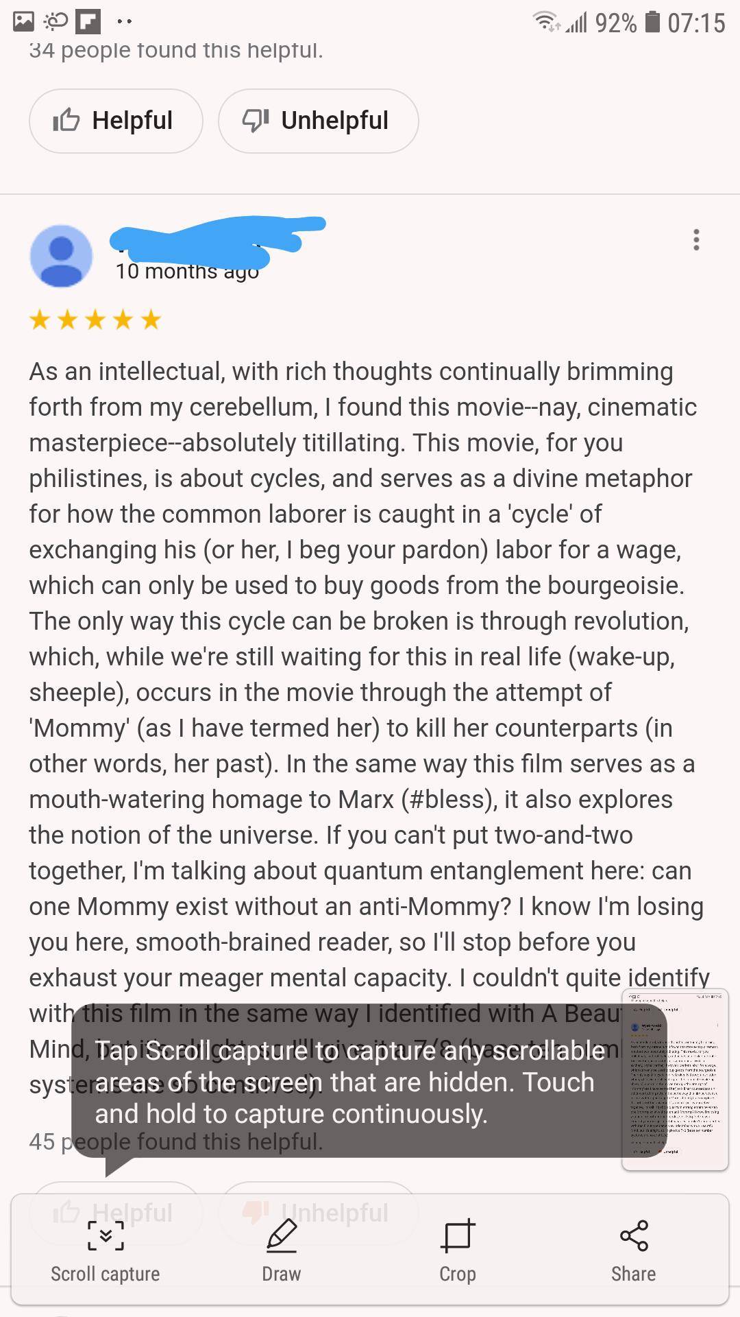 very epic smart man reviewing deliciously complicated movie | Scrolller