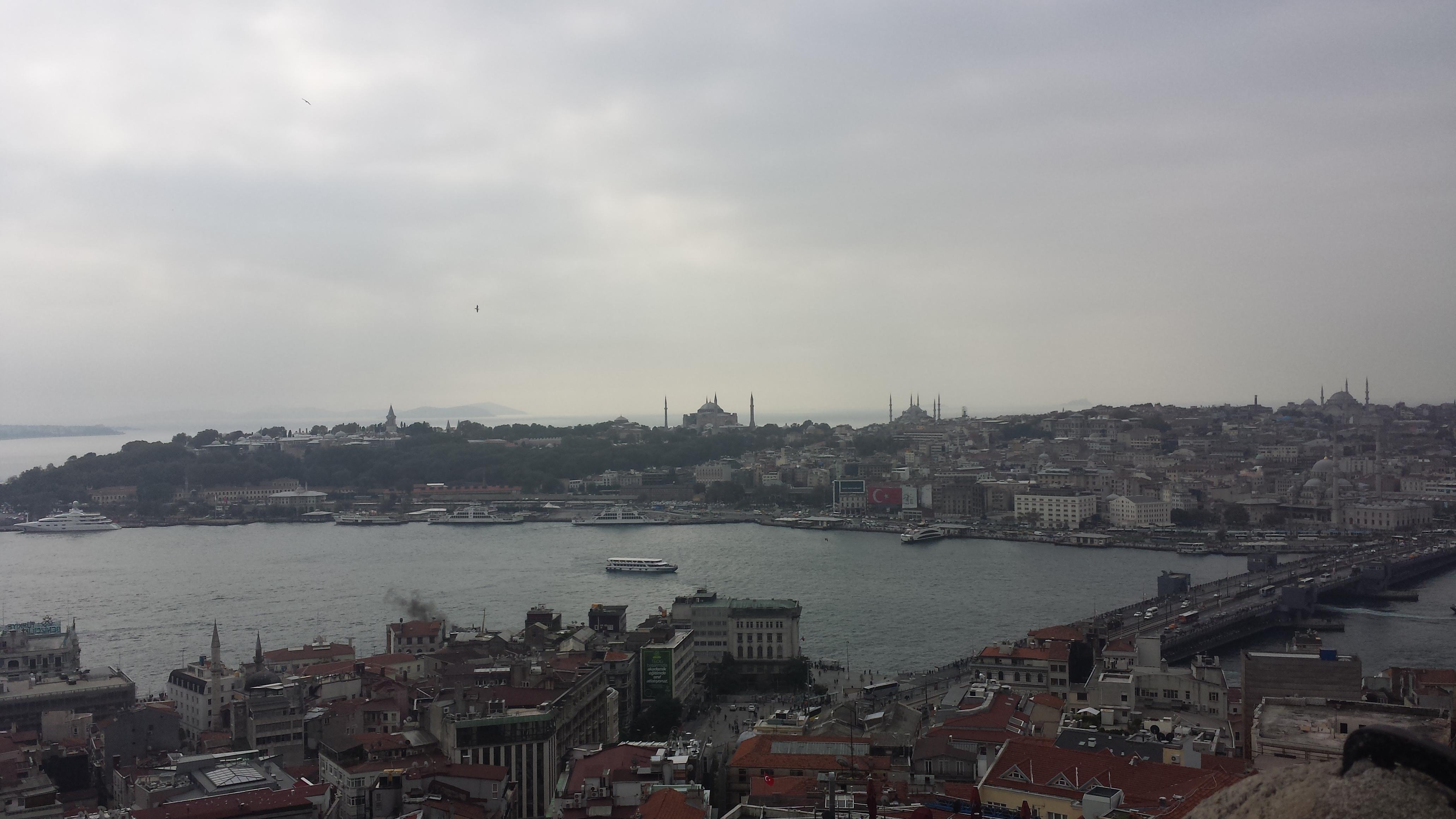 View of Hagia Sophia from Galata Tower İstanbul Turkey | Scrolller