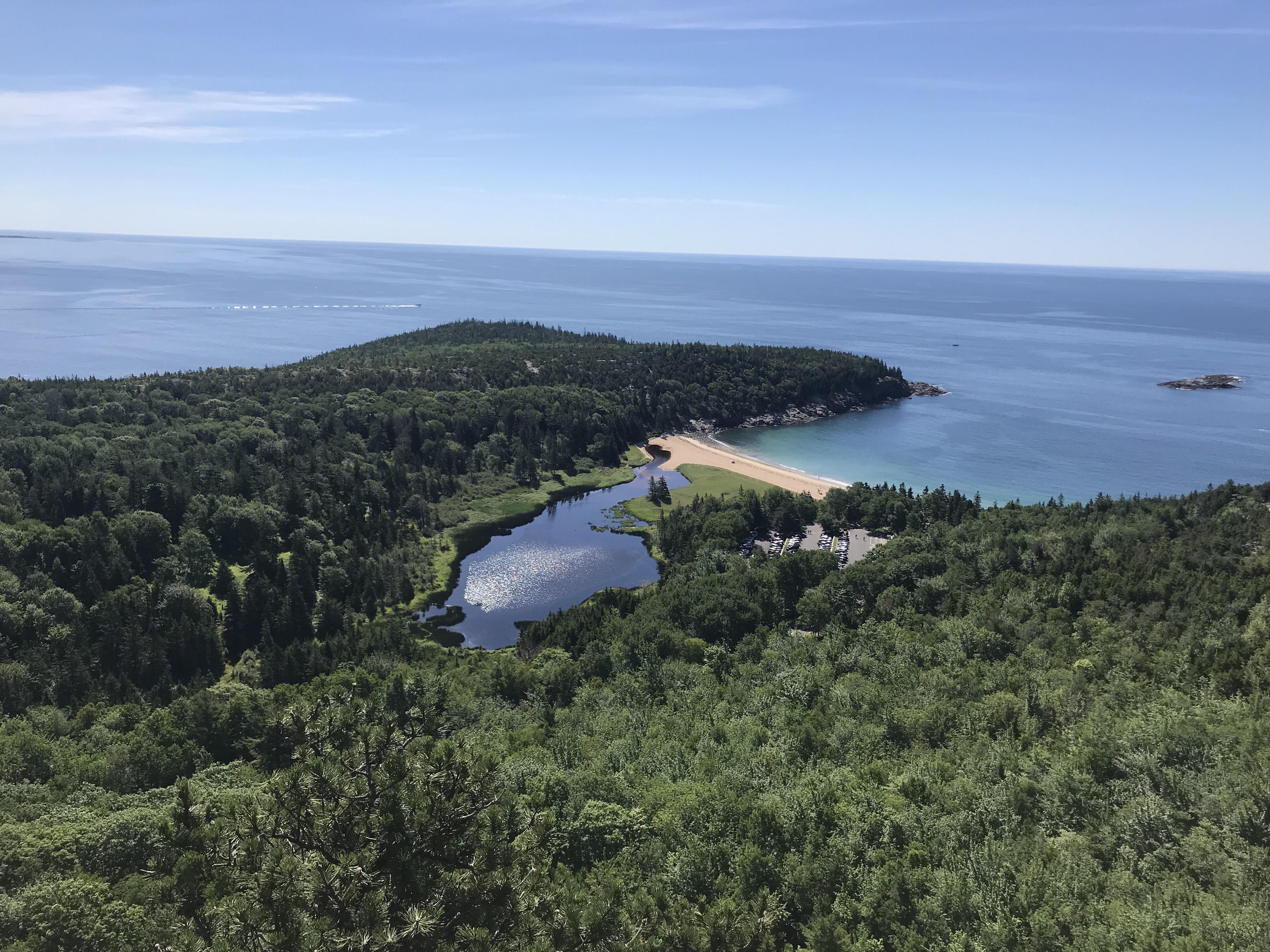 View on the Beehive Trail, Acadia NP, Maine | Scrolller