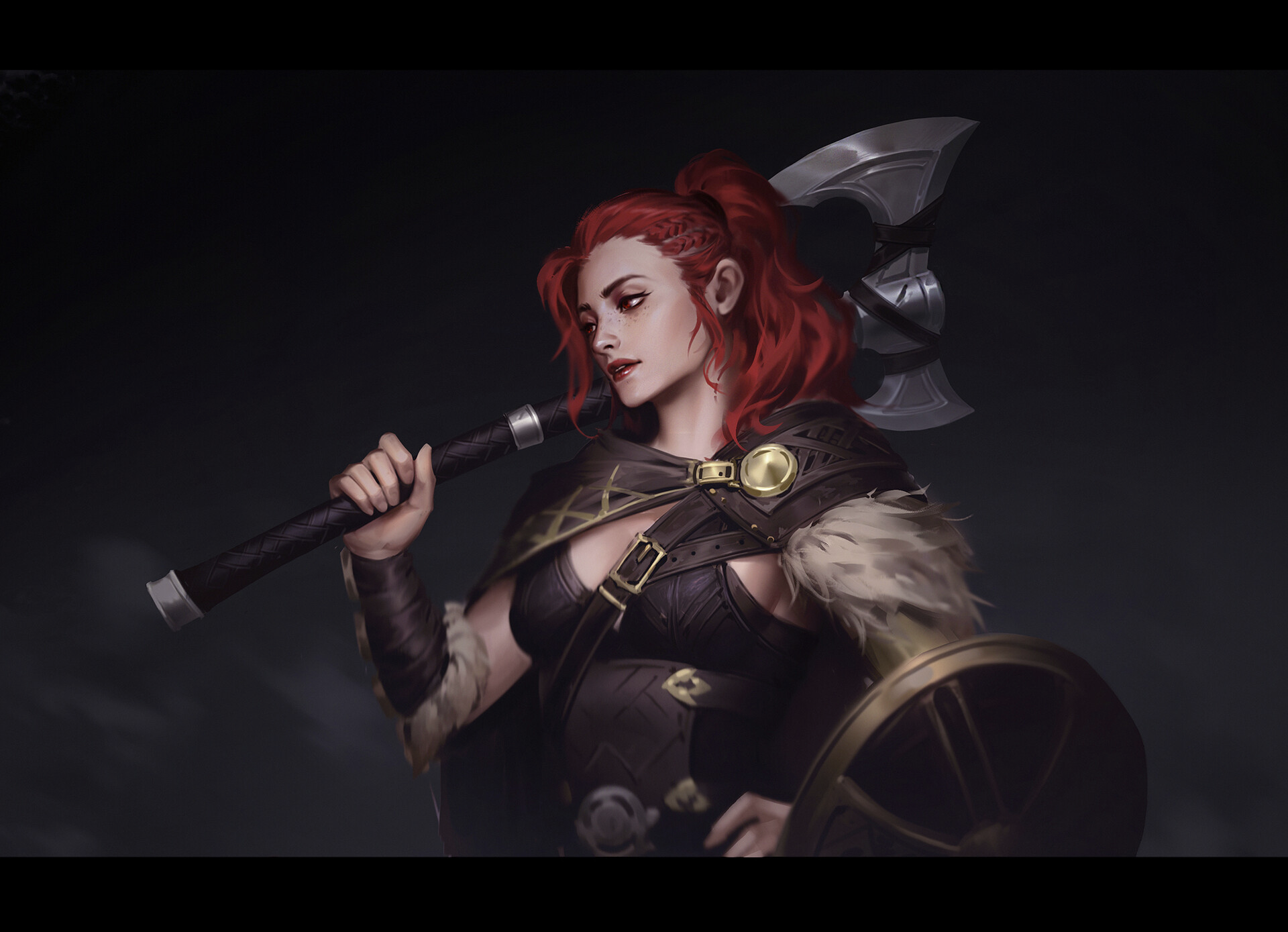 Viking Woman Warrior by Dylan Deng | Scrolller