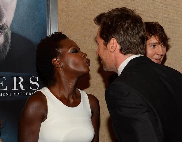 Viola Davis and Hugh Jackman at the Prisoners premiere. | Scrolller