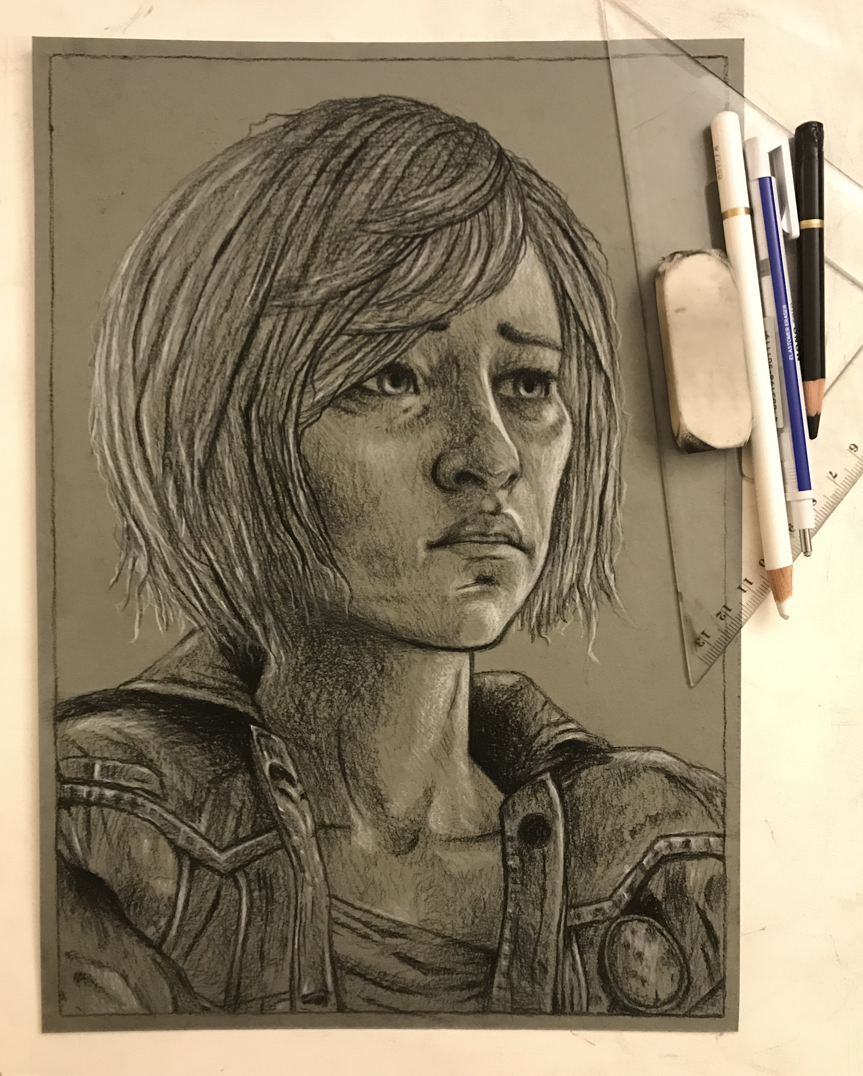 Violet - Charcoal Drawing - Fan Art | Scrolller
