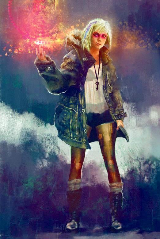 Violet with neon powers👌🏻🤤🤤🤤🤤🤤🤤 from Infamous First Light concept arts ...