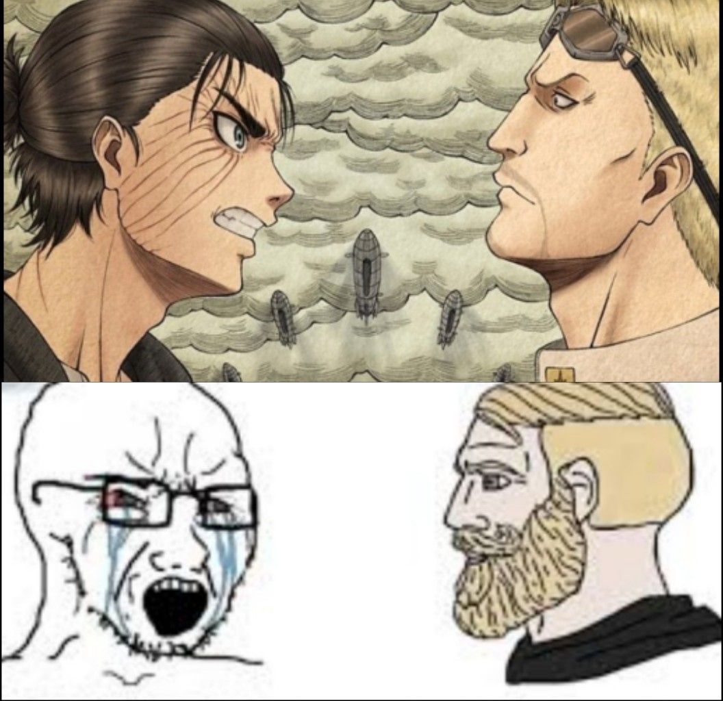 Virgin Eren vs Chad Reiner | Scrolller