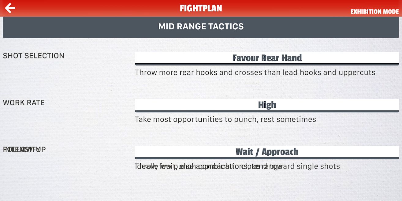 Visual Glitch in the "Exhibition Mode" Fight Plan Screen | Scrolller