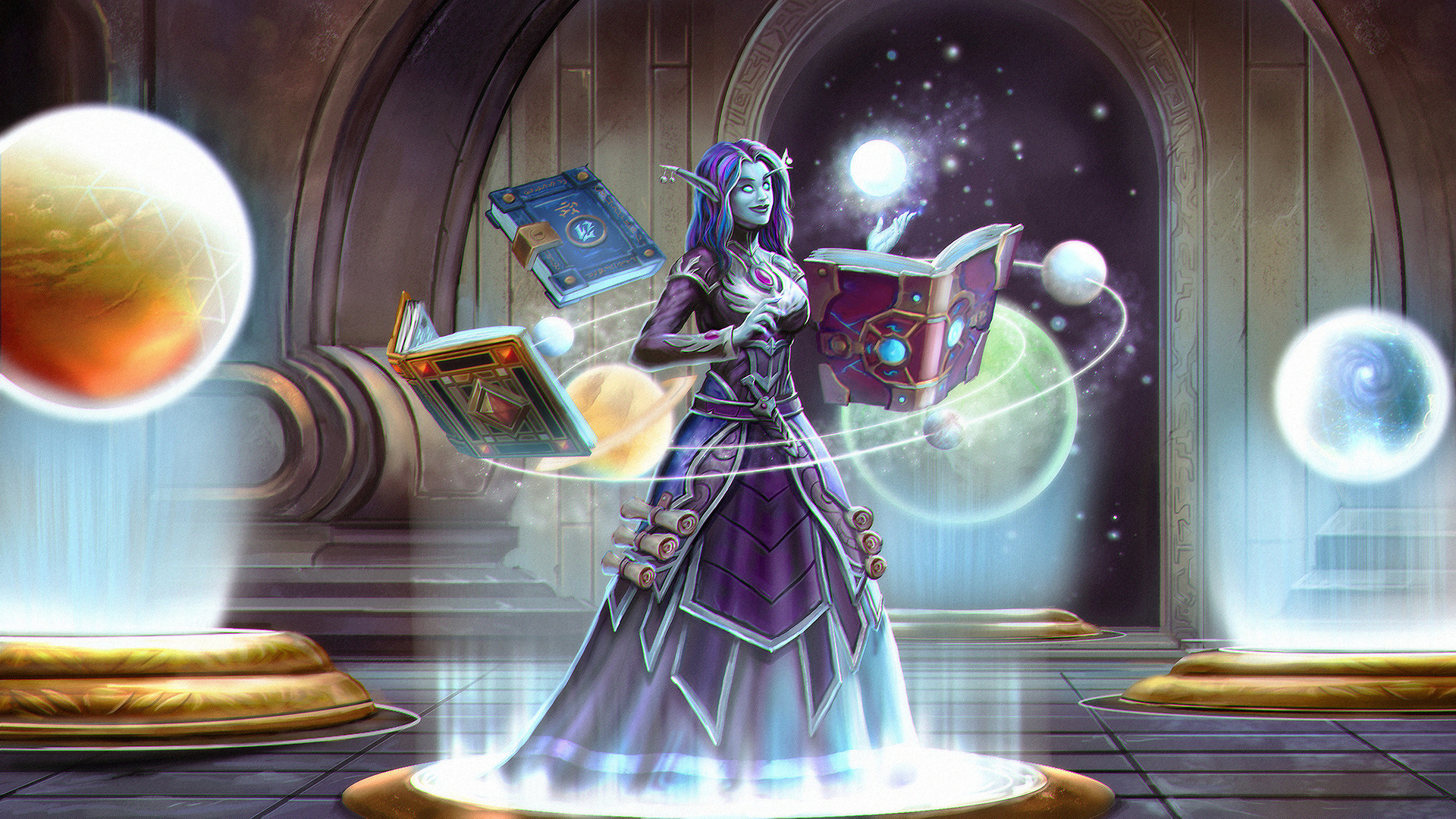 Void Elf Astromancer by Oscar Lazo | Scrolller