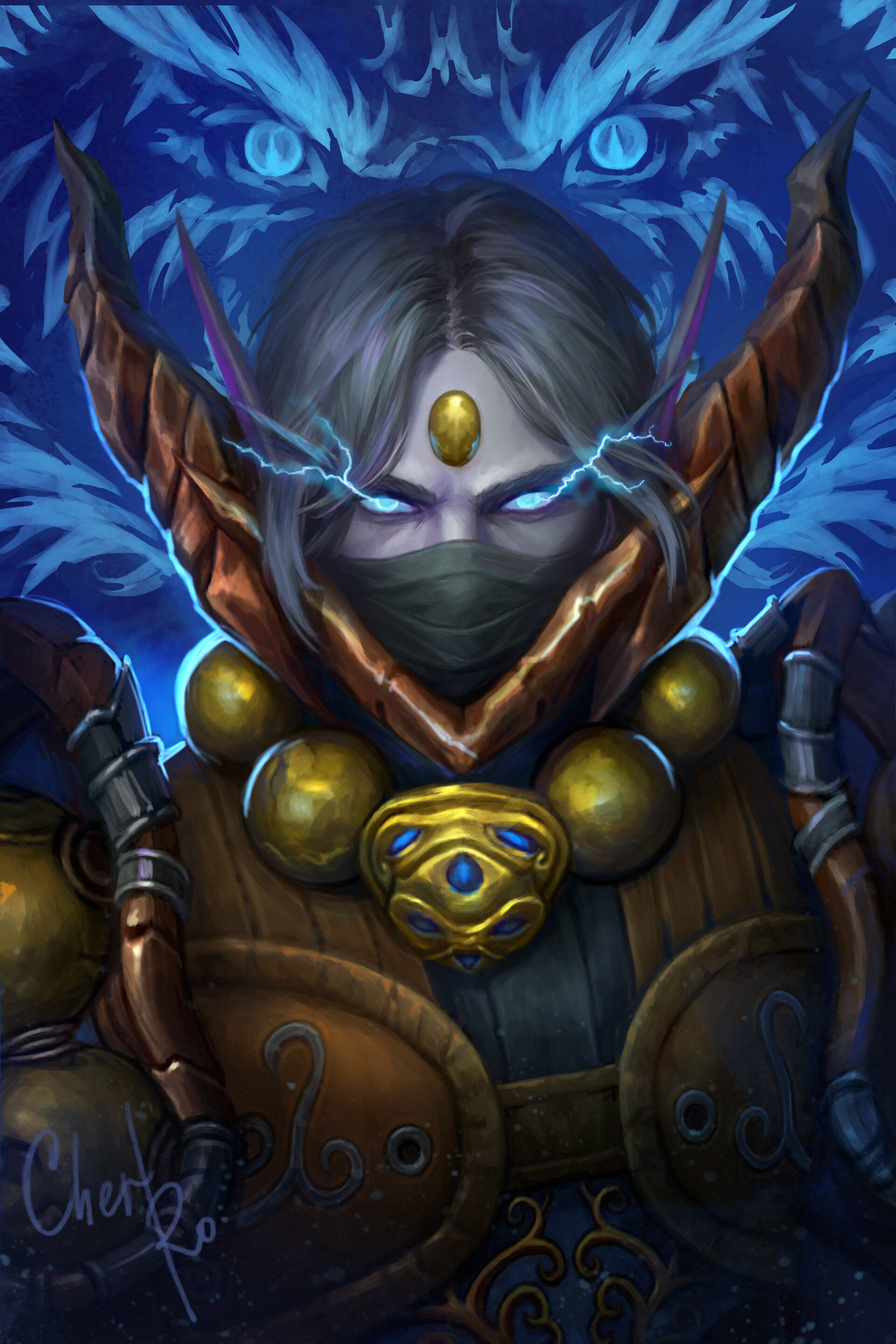 Void Elf Monk by Oxana Che | Scrolller