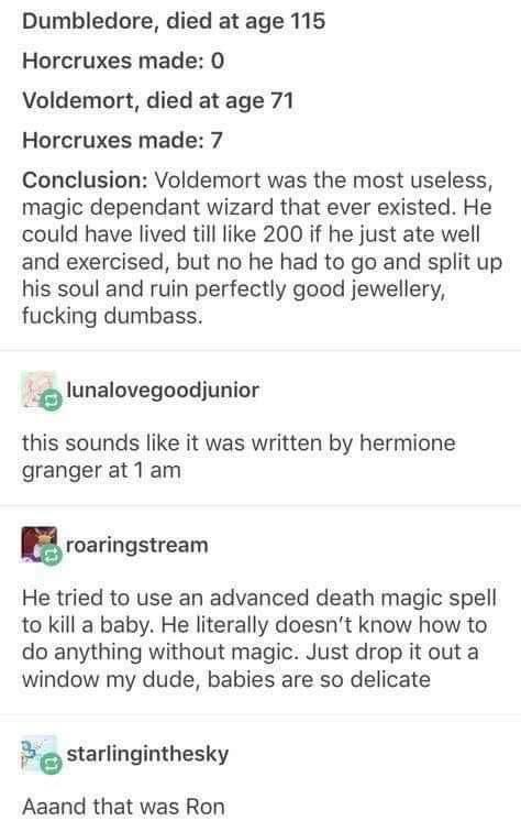 Voldemort is a bad wizard | Scrolller