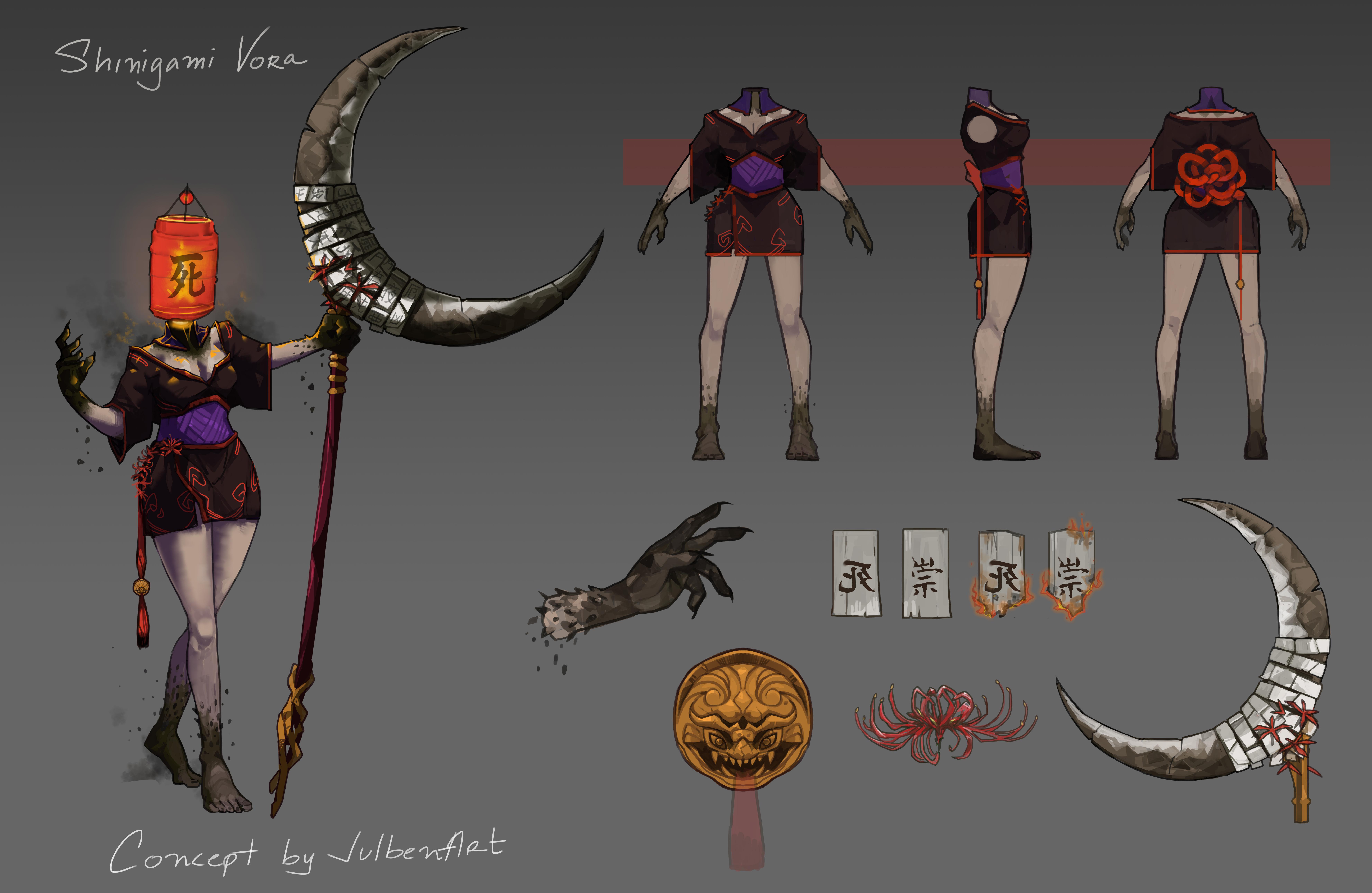 Vora Shinigami Fan Skin concept. | Scrolller