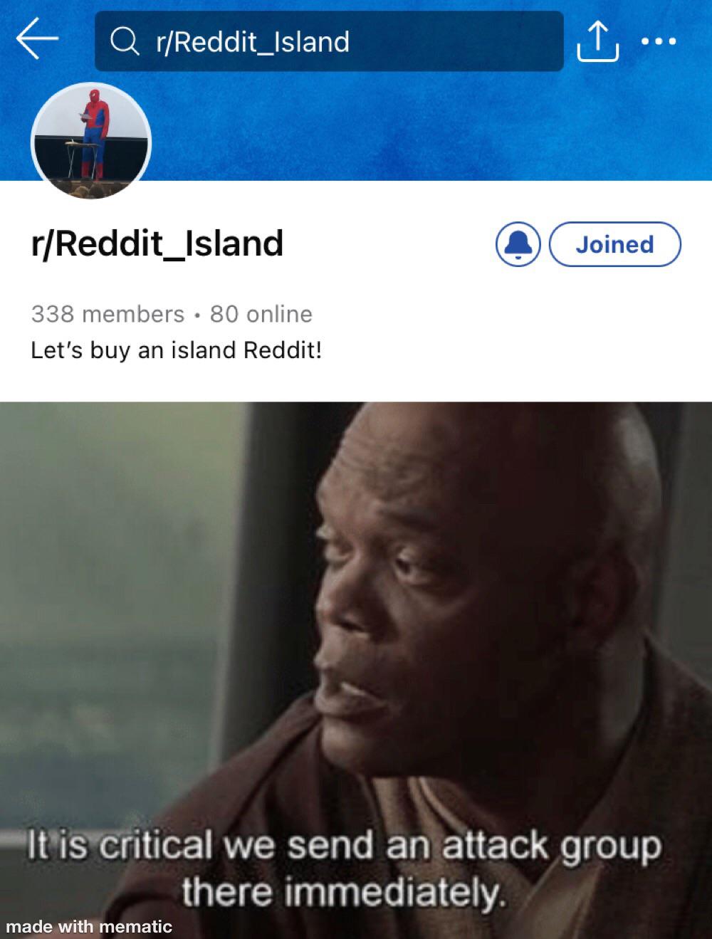 Vote “Reddit island” for the name | Scrolller