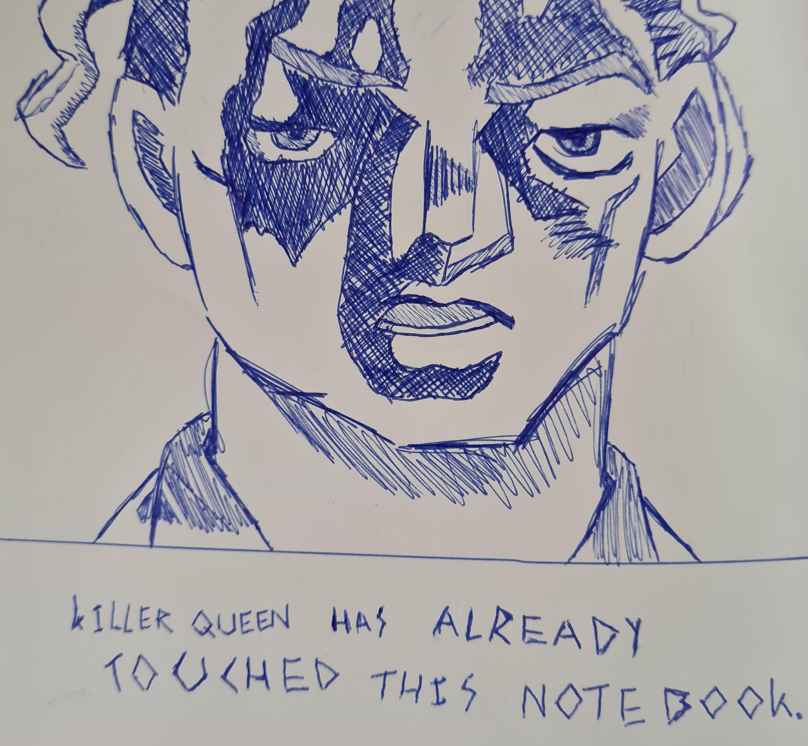 w i d e Kira (I drew him behind the cover of the notebook I draw in during class) | Scrolller