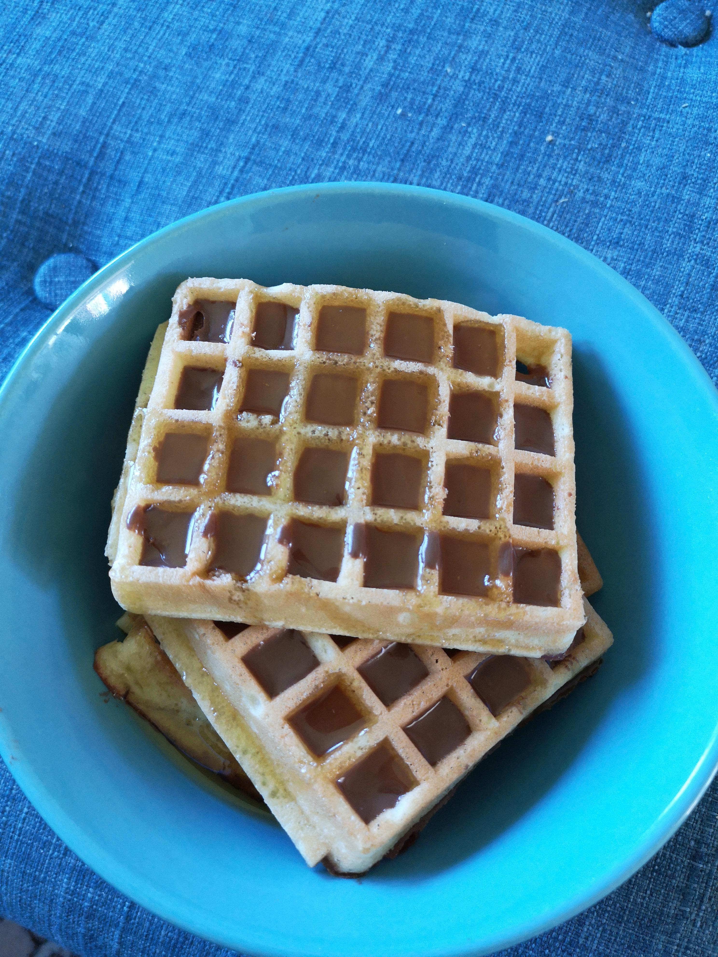 Waffles with Nutella and Maple Syrup | Scrolller