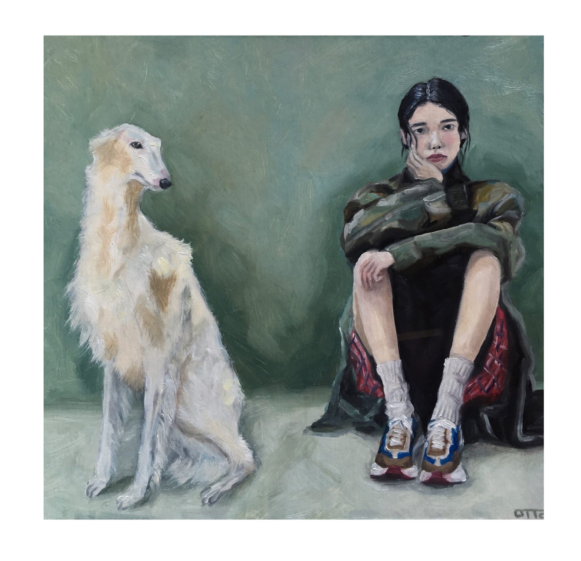 Waiting, oils, 2021 | Scrolller