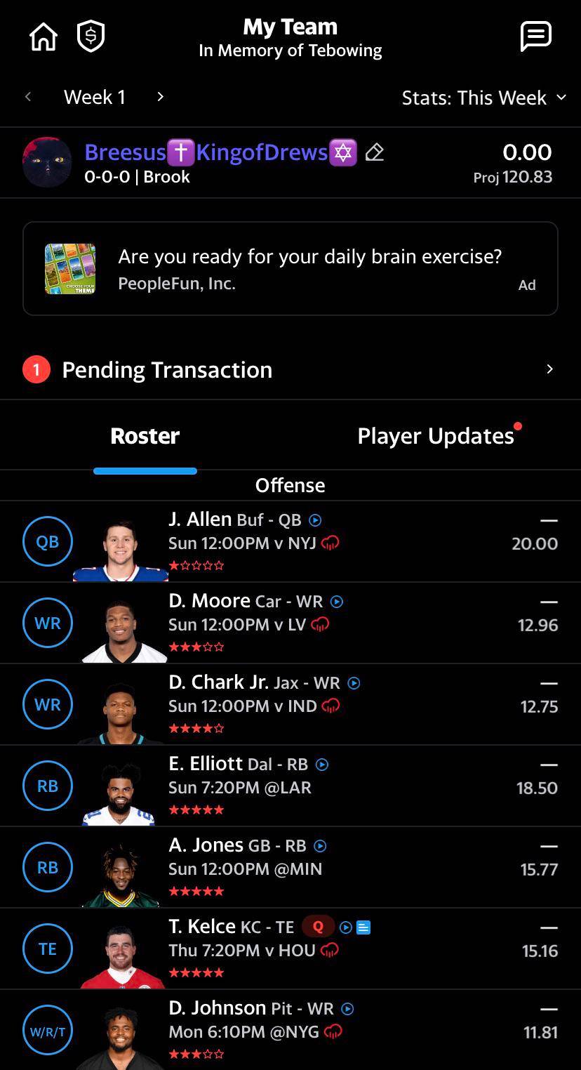 Wanted to share my starting lineup | Scrolller