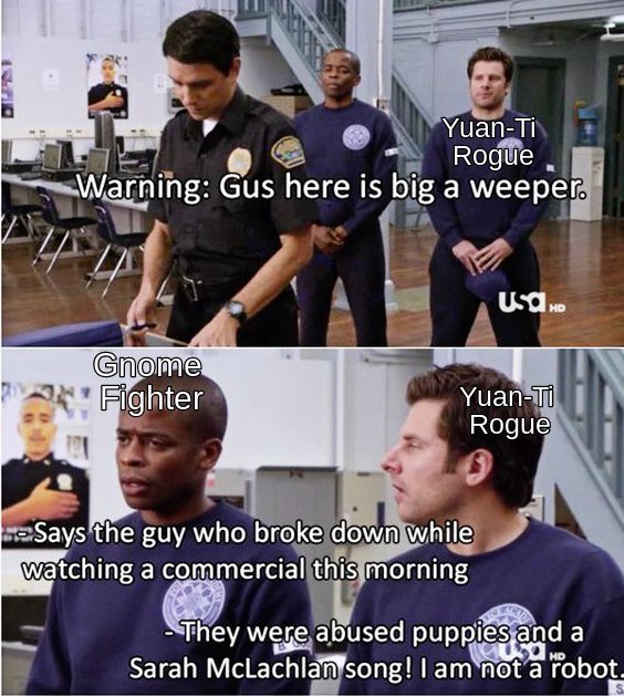 Warforged Monk: HEY!!! That's offensive! | Scrolller