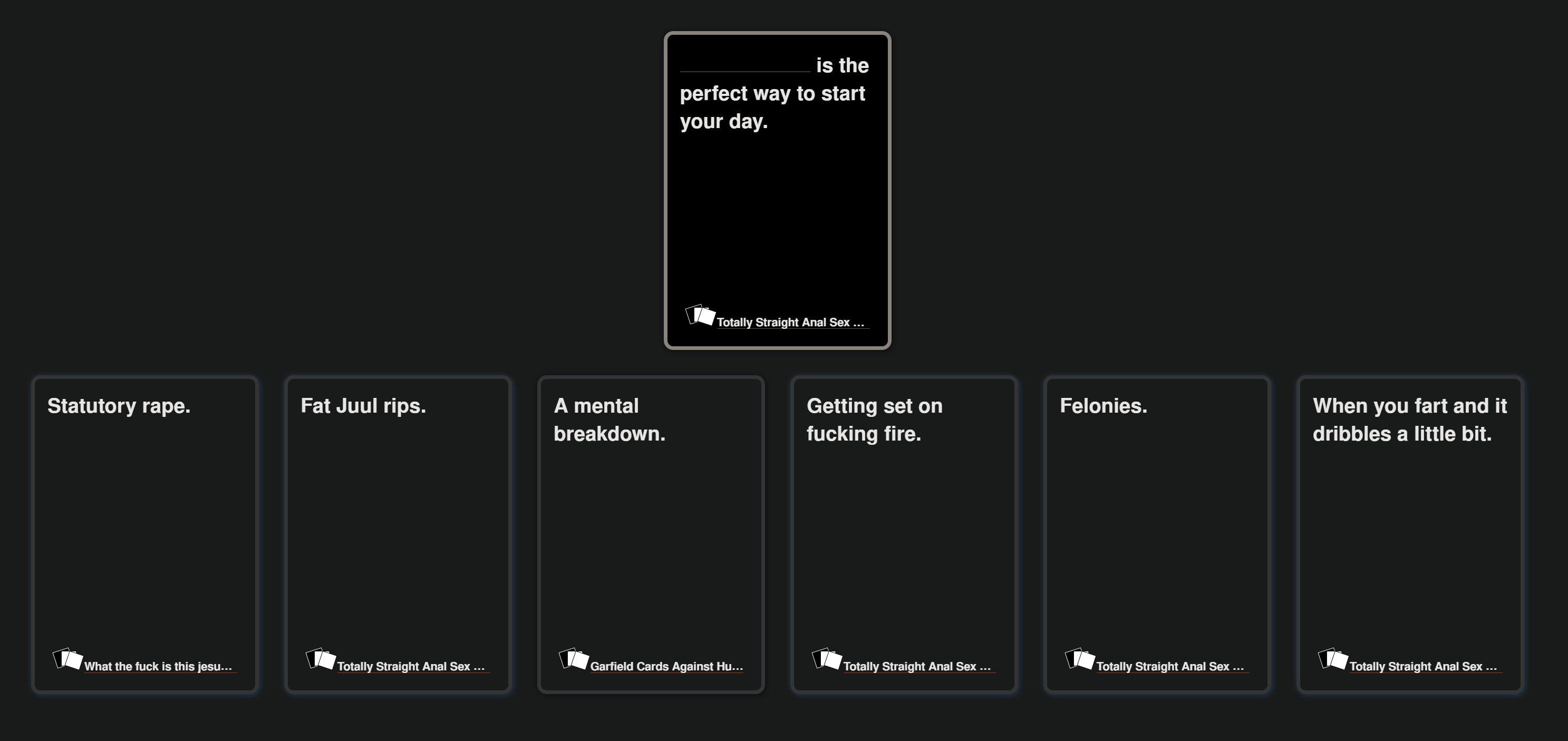 Was playing Massive Decks and ended up perfect description of high school | Scrolller