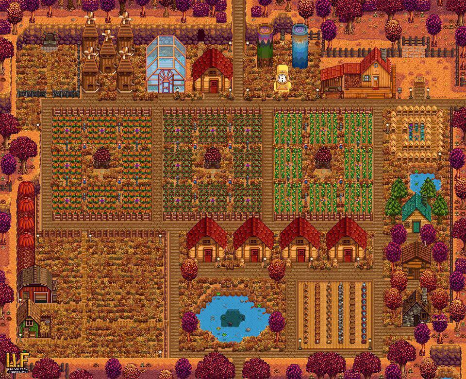Was told this sub would appreciate my farm layout! Took 110+ hours, but I’m finally happy with ...