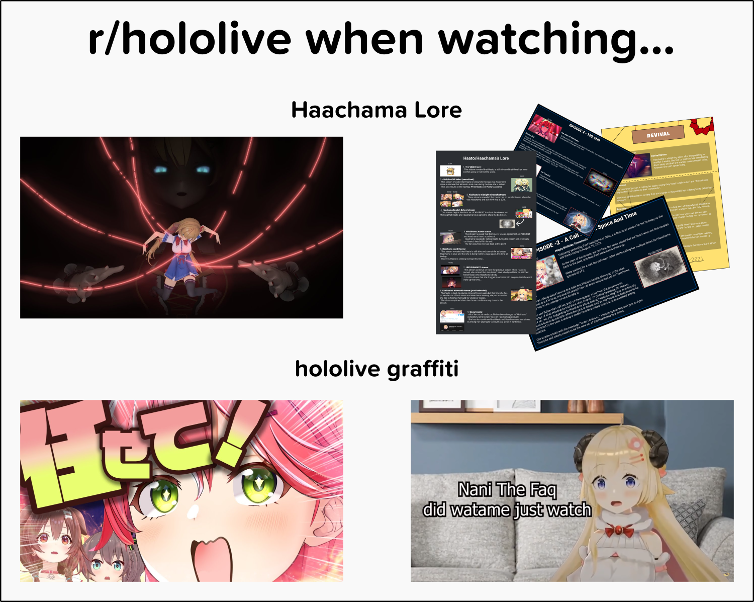 We live in a timeline where Haachama Lore makes more sense than HoloGra... Ame, why? | Scrolller