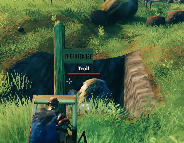 We made a Troll Hole and every time i pass it the sign makes me Laugh | Scrolller