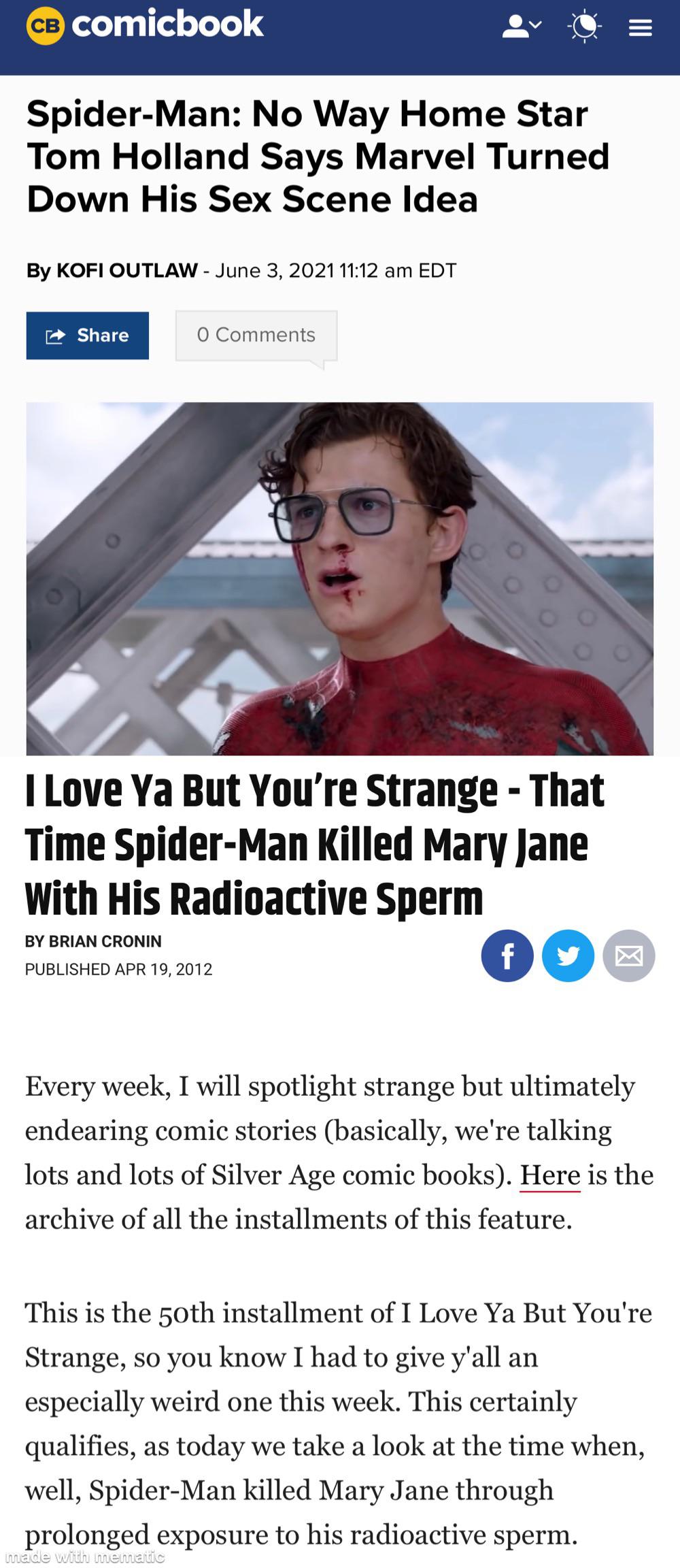 WE WANT THE SPIDEY CUT!!! That Sounded like a circumcision demand. | Scrolller