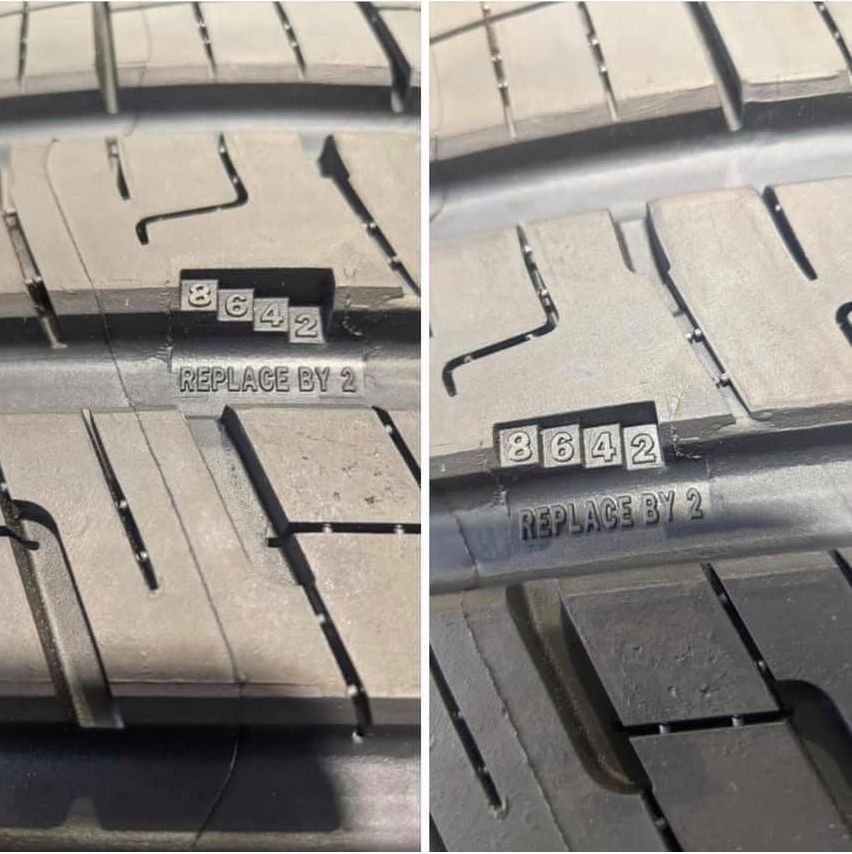 Wear bars on a tire that you know when to replace the tire | Scrolller