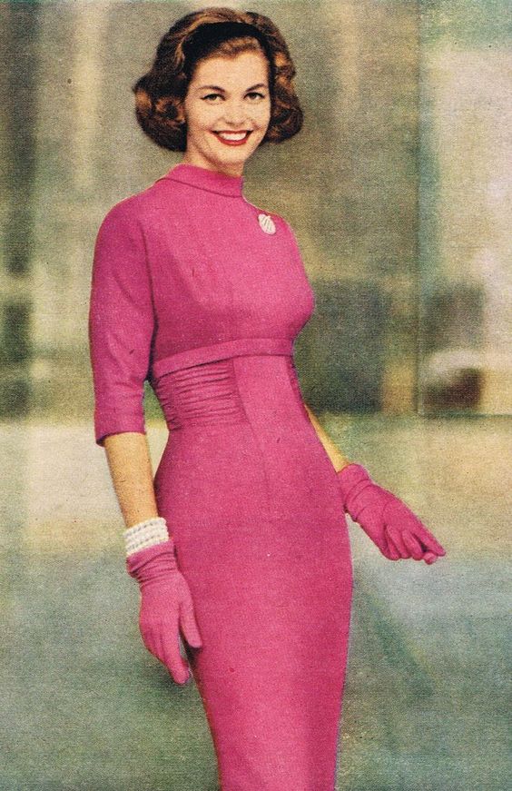 Wearing pink 1950 's | Scrolller
