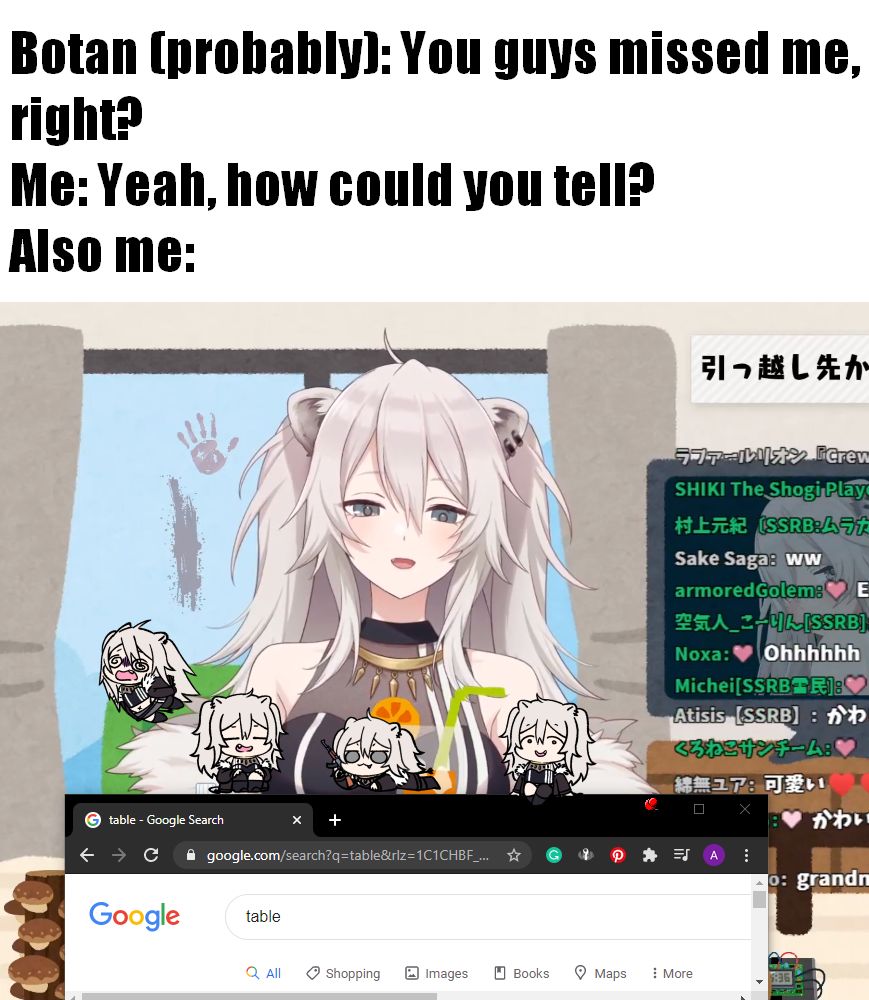 welcome back botan | Scrolller