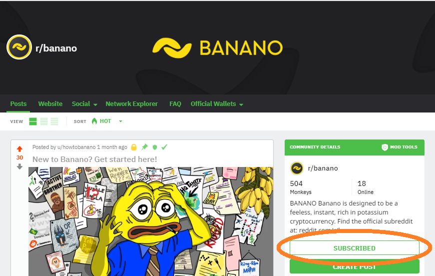 Welcome to our new subReddit! Subscribe now and get free Banano ...