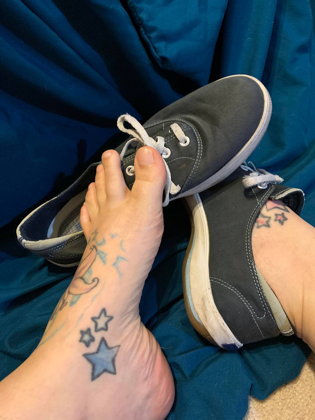 Well worn keds! These are super stinky! I wear them to work without socks. | Scrolller