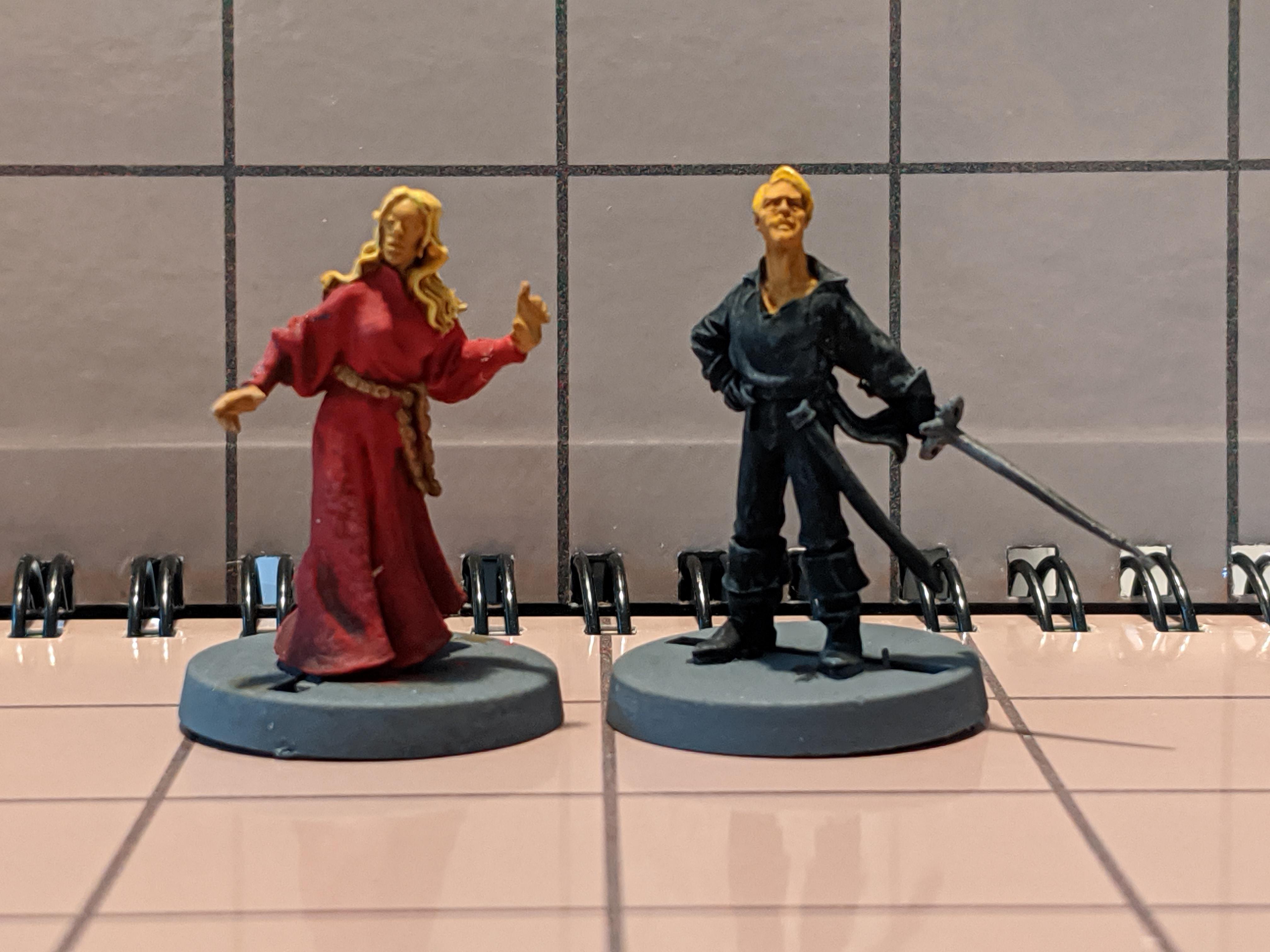 Westley and Buttercup miniatures painted | Scrolller