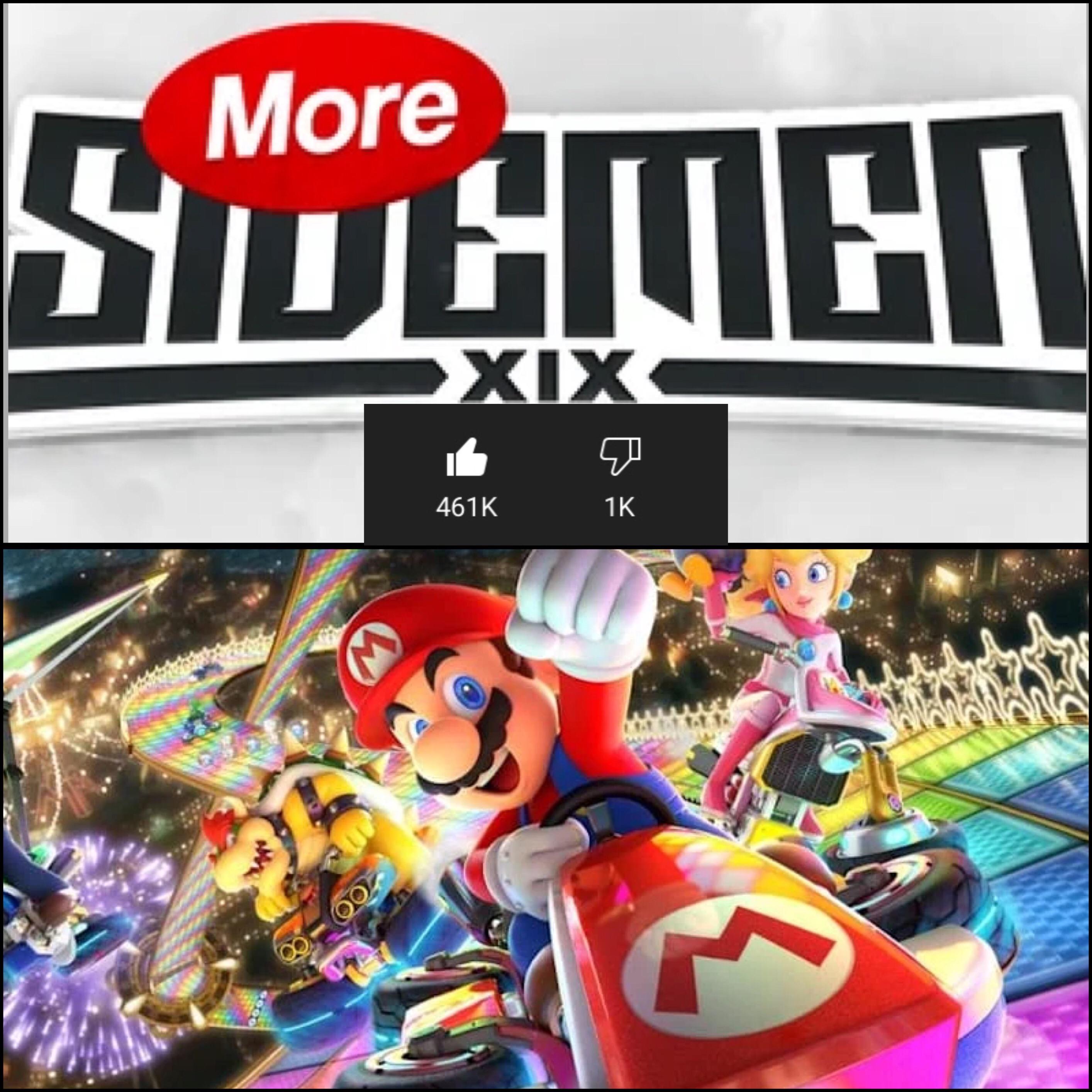 What happened to MoreSidemen Mario kart we hit 250k | Scrolller