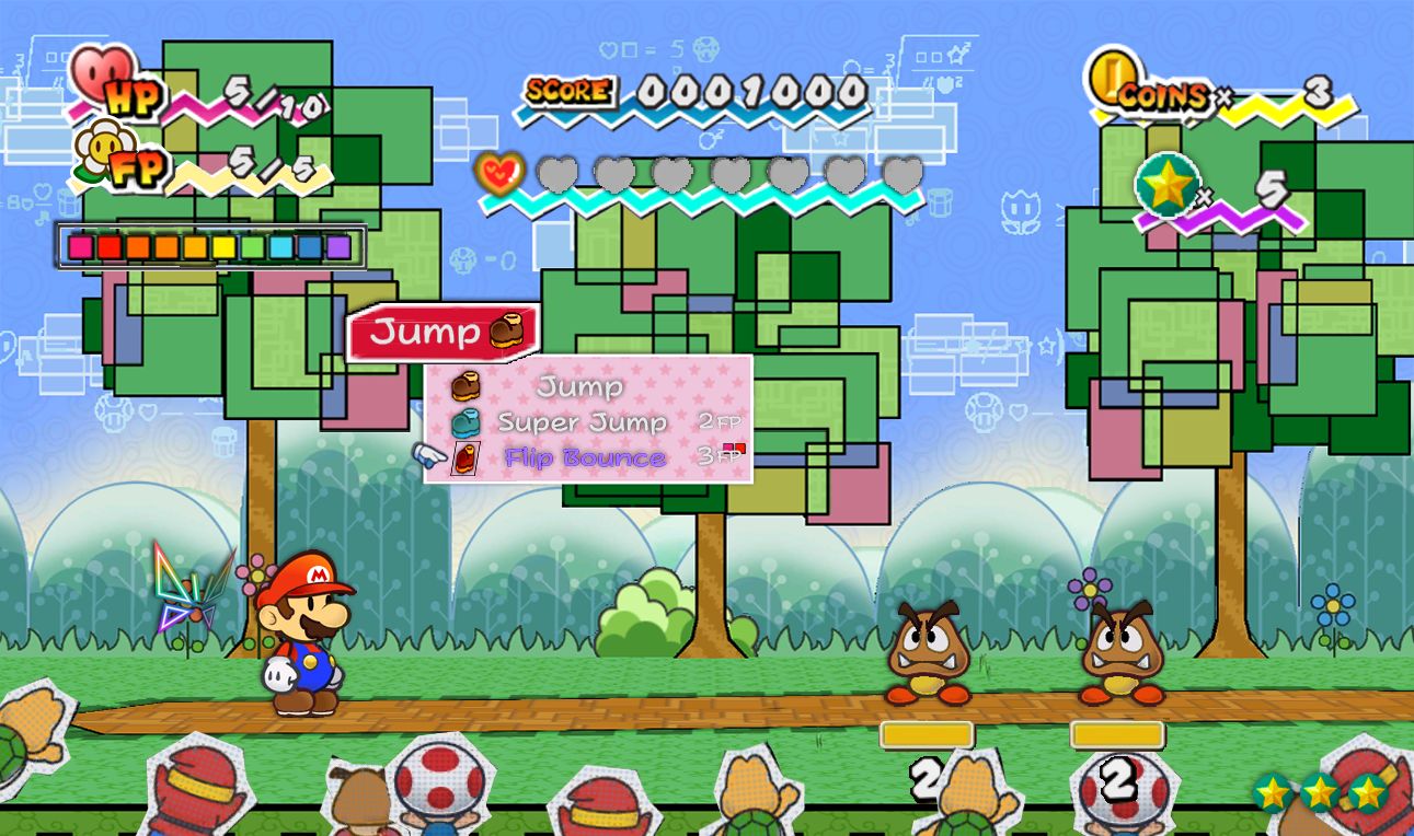 What if Super Paper Mario was a turn-based RPG like the first two games? (Concept) | Scrolller