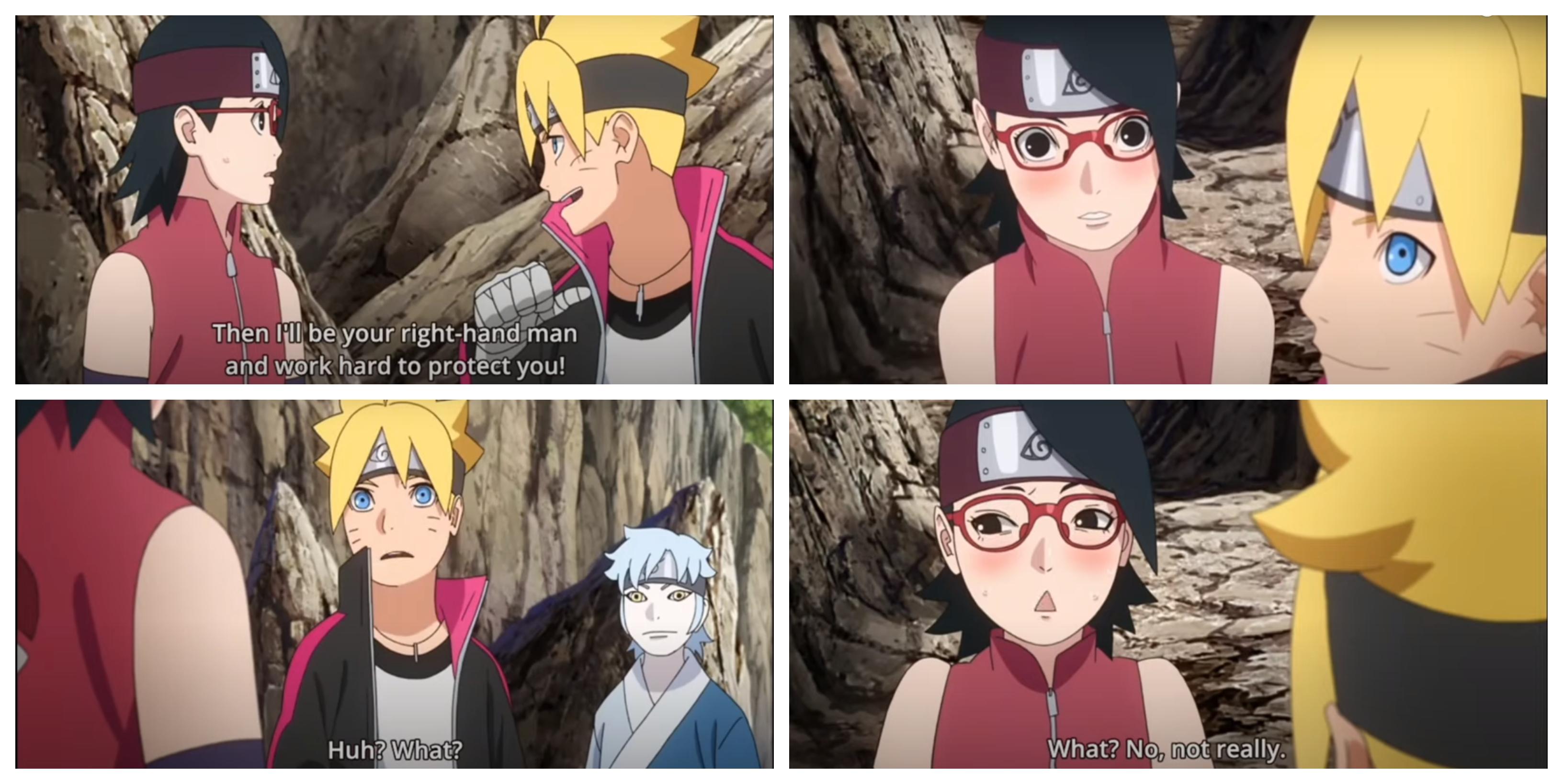 When boruto tells sarada this | Scrolller