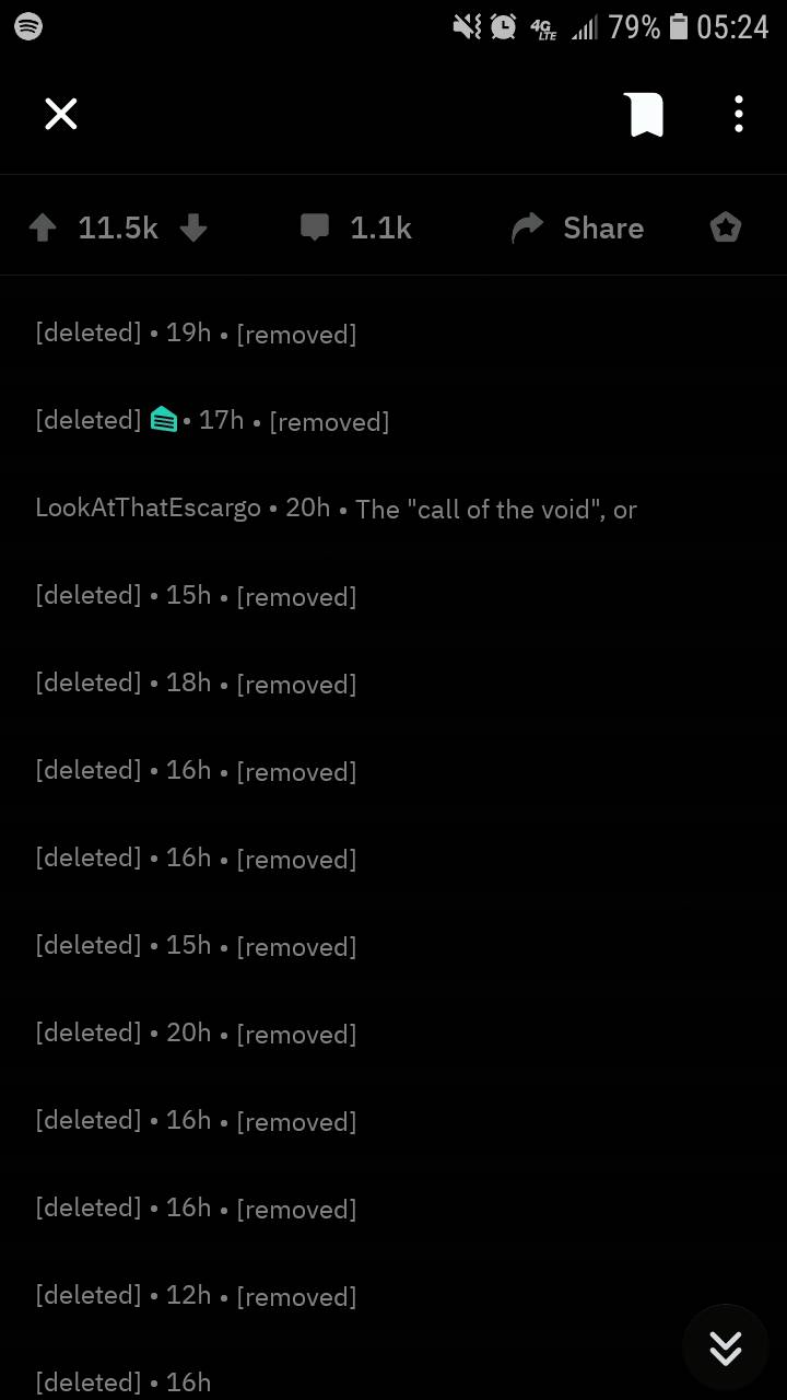 When delet this becomes literal | Scrolller
